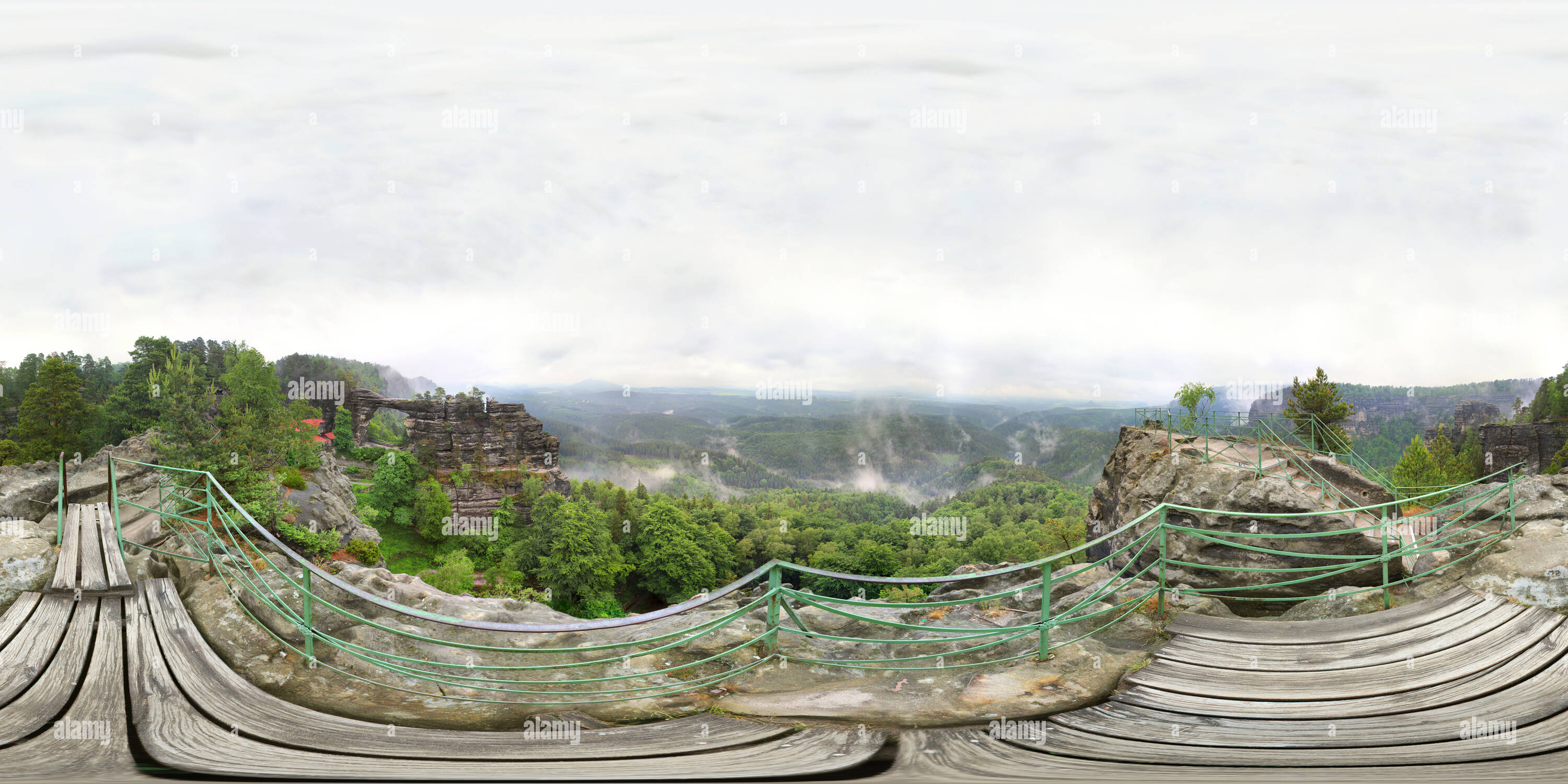 360° view of Pravcicka Brana At Top - Alamy