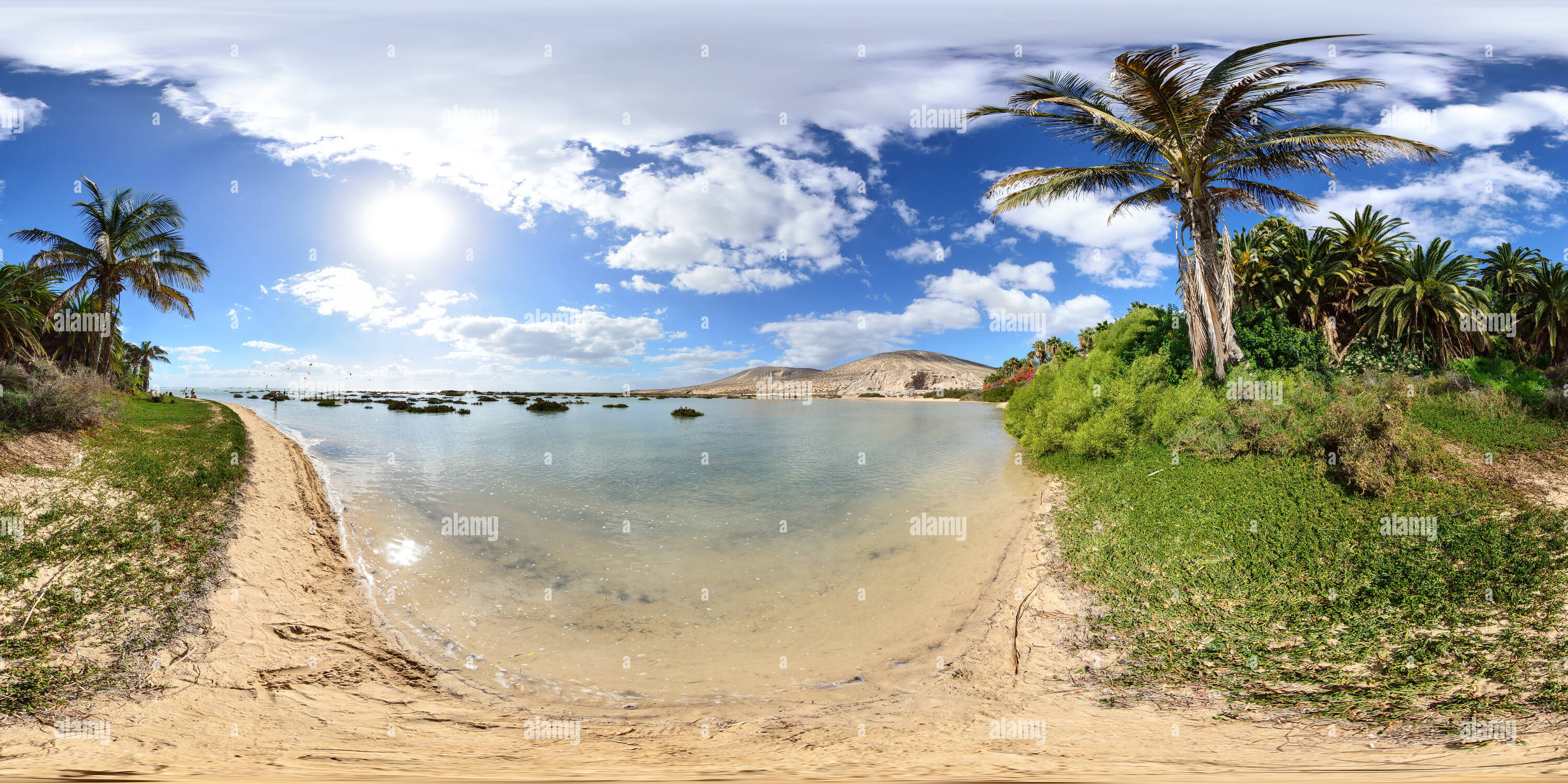 360° view of Sotavento Beach, Fuerteventura - Alamy