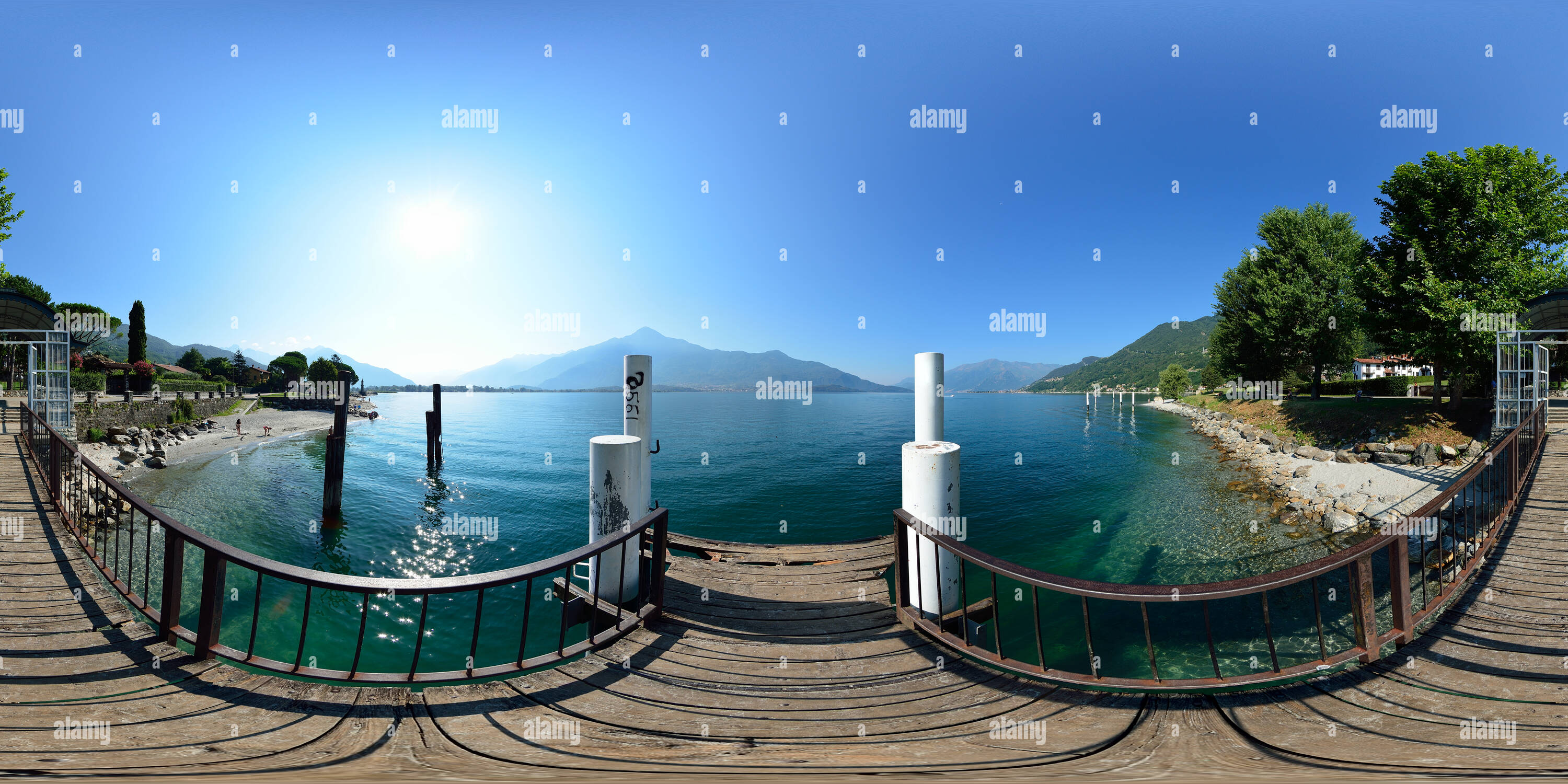 360° view of Gera Lario, Lake Como, Italy - Alamy