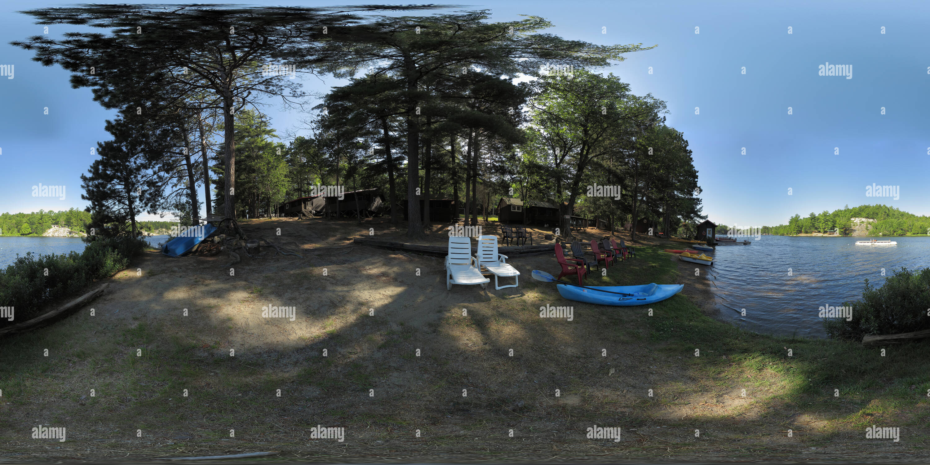 360° view of Beach at Charlton Lake Camp - Alamy