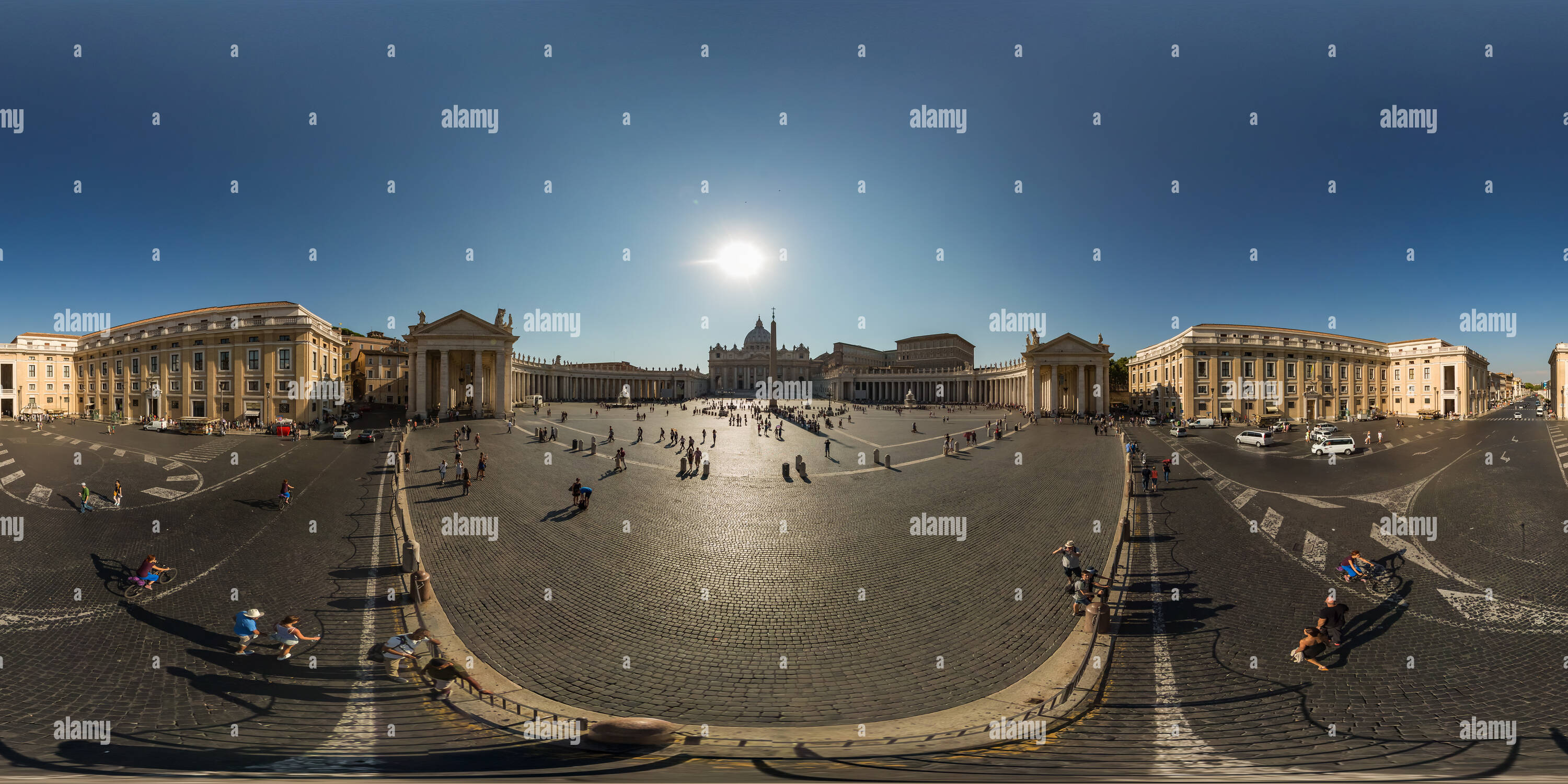 360° view of Piazza San Pietro Vatican City Ii - Alamy