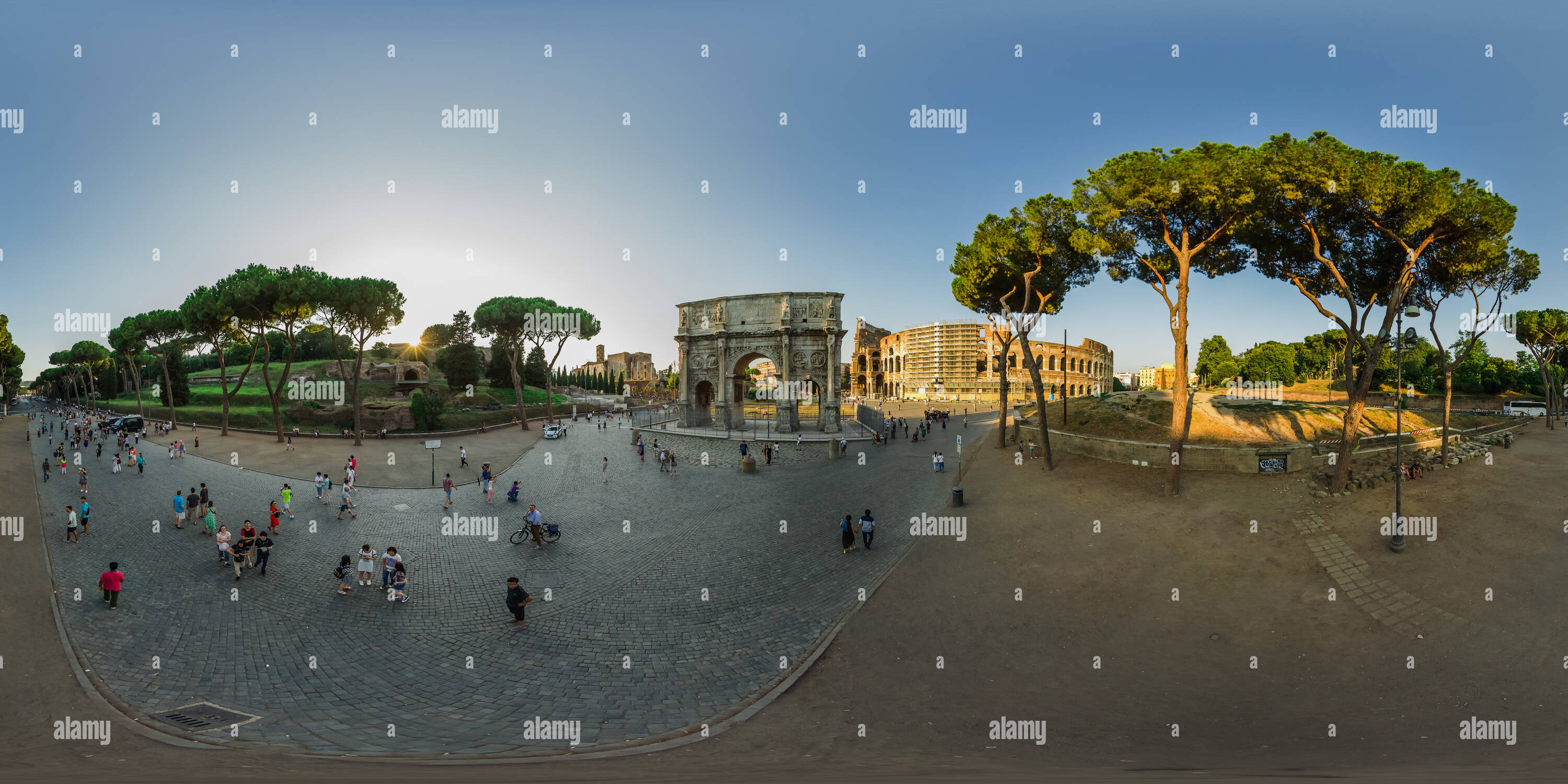 360° view of Flavian Amphitheatre Colosseum Rome Italy Iv - Alamy