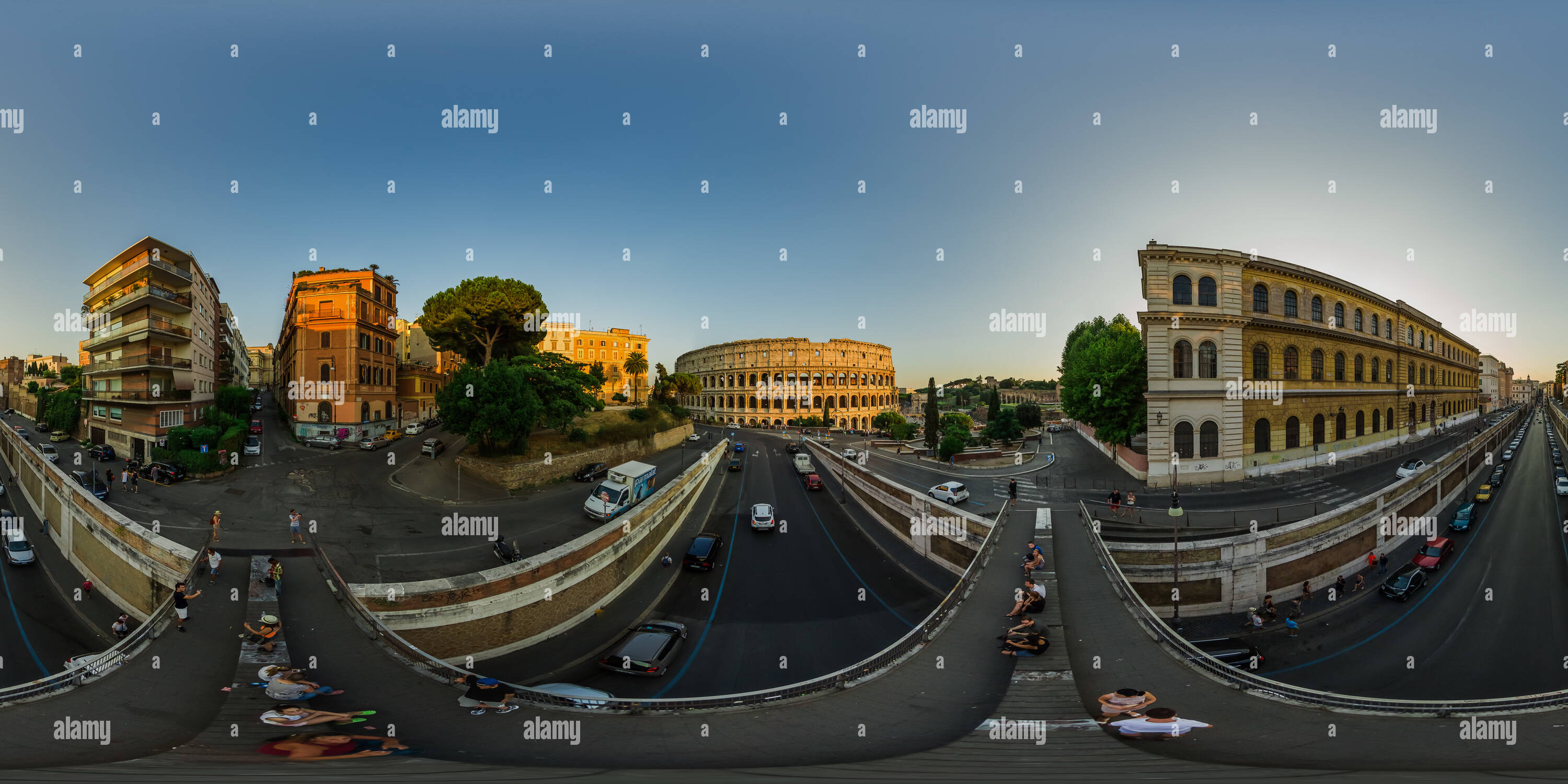 360° view of Flavian Amphitheatre Colosseum Rome Italy Vi - Alamy