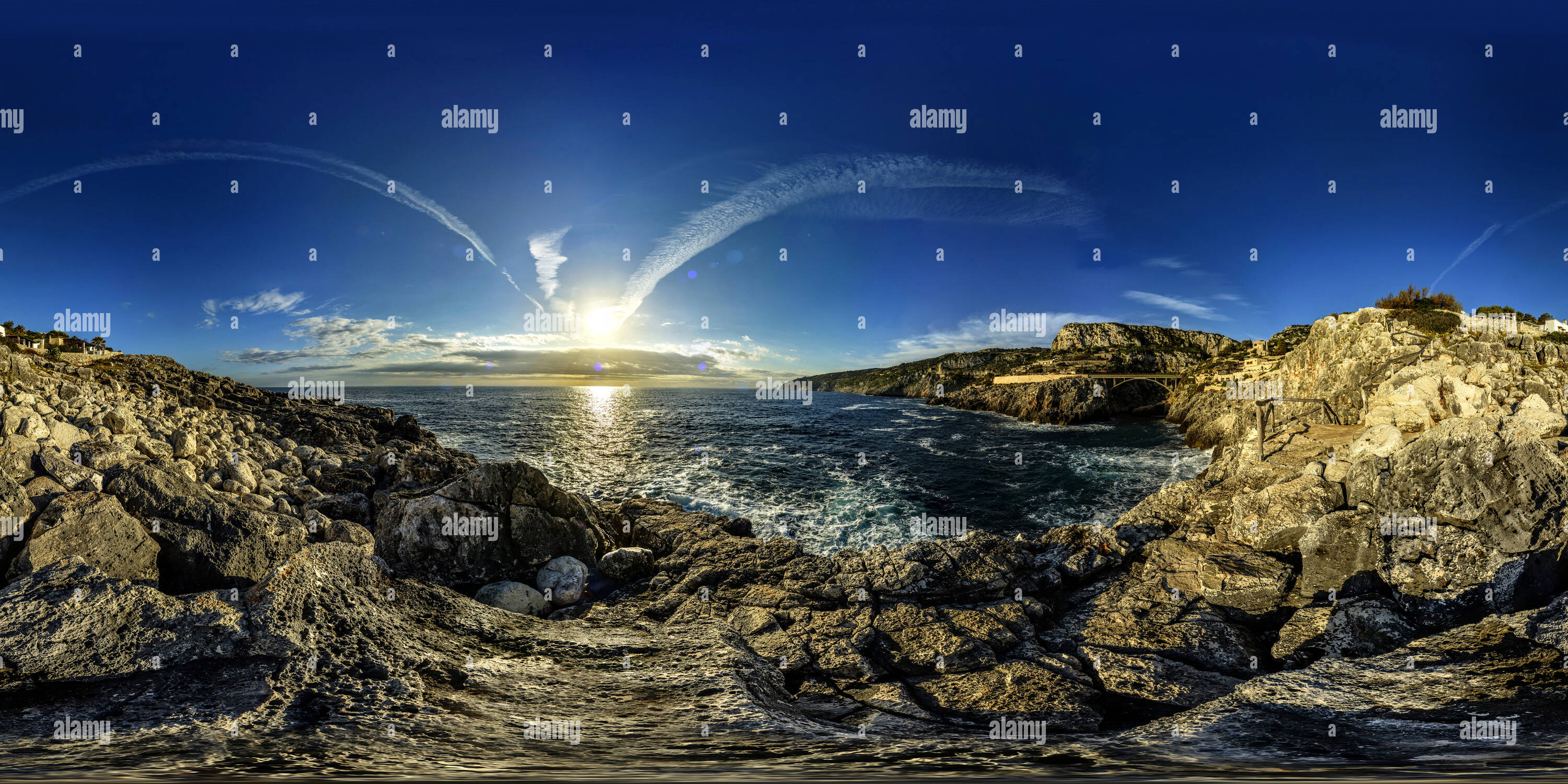 360° view of The Ciolo Bridge - Alamy