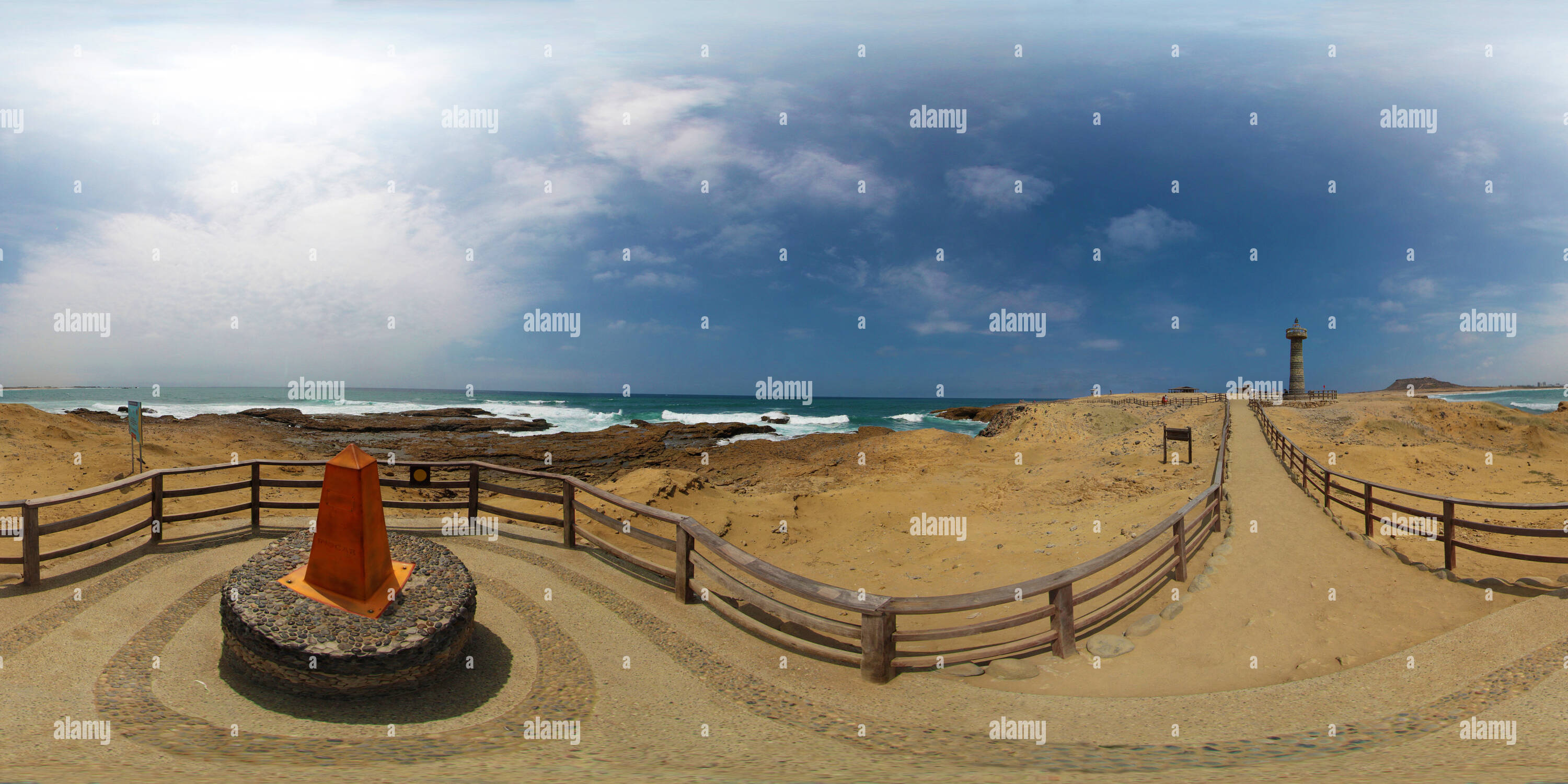 360° view of Ecuador western point - Alamy