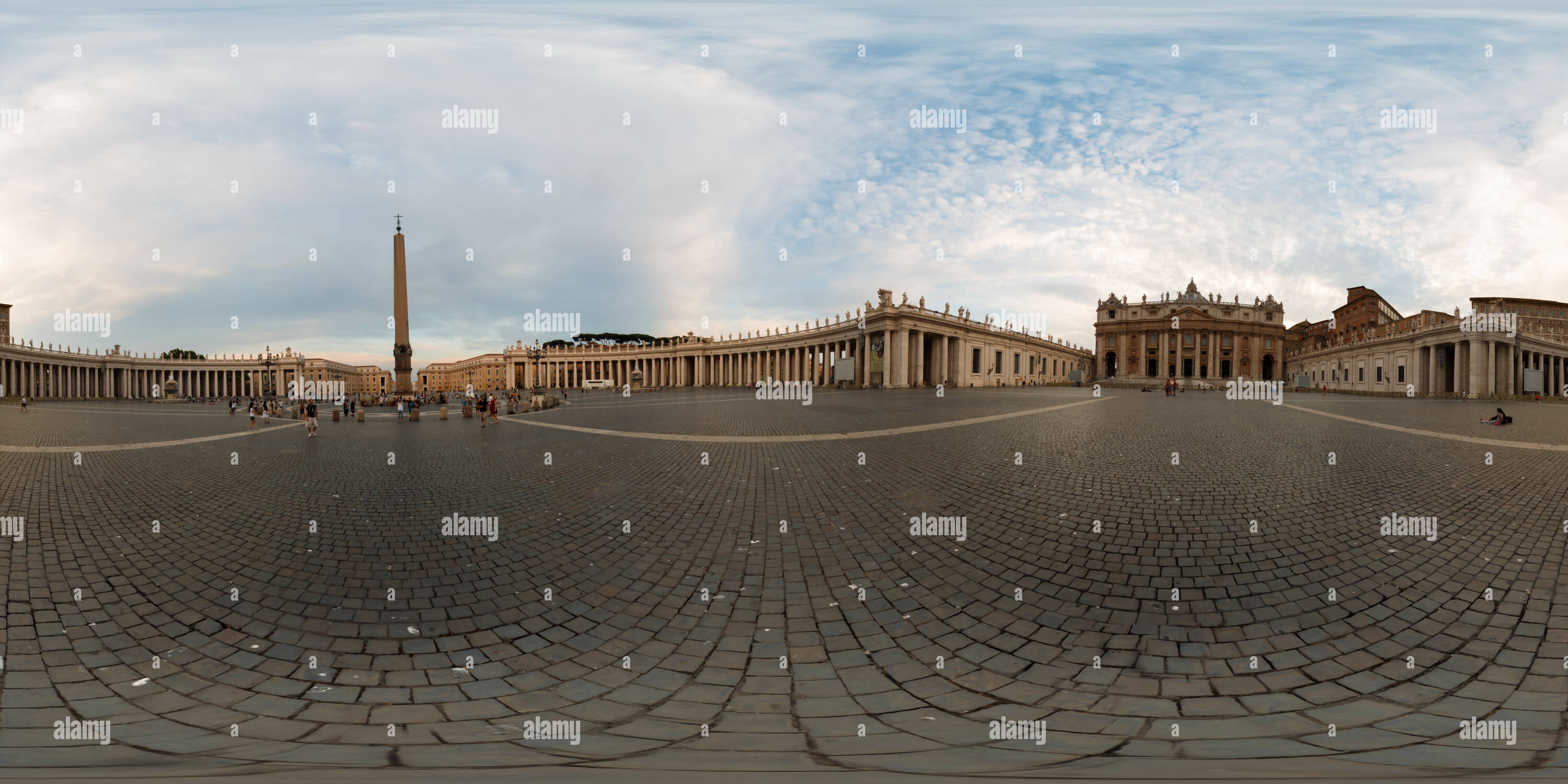 360° view of Vatikan / 2015 / St. Peters Platz / 360 Panorama - Alamy