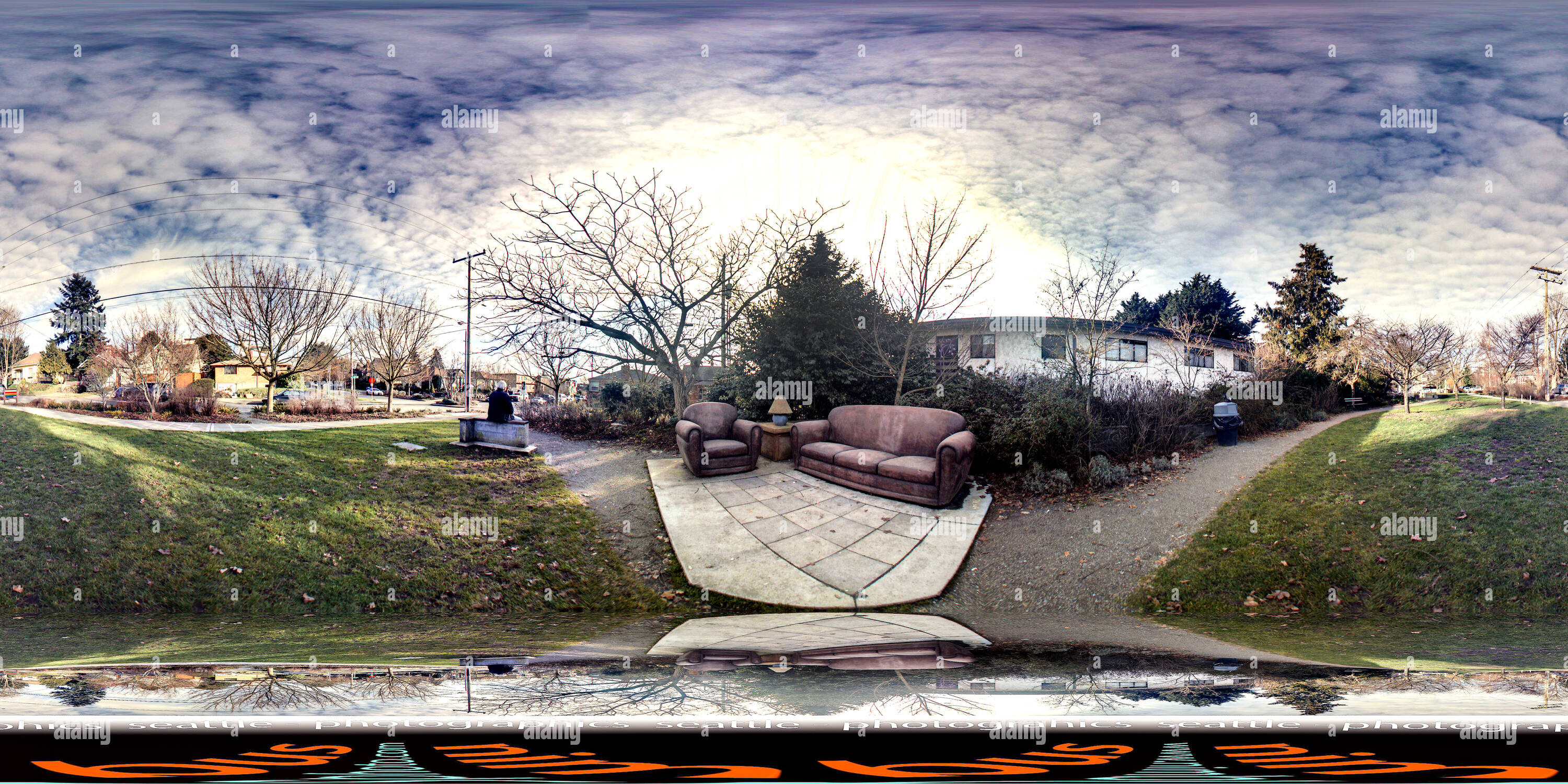 360° view of Ballard Corner Park - Alamy