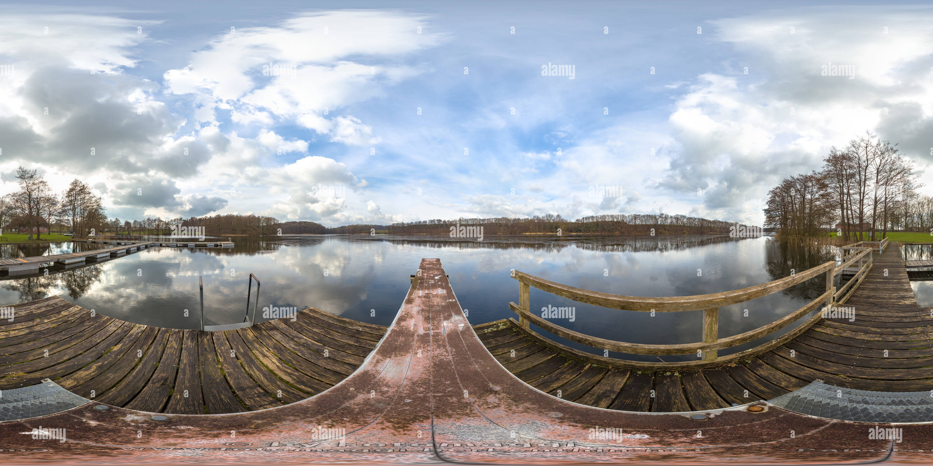 360° view of Behlendorf - at the bathing area - Alamy
