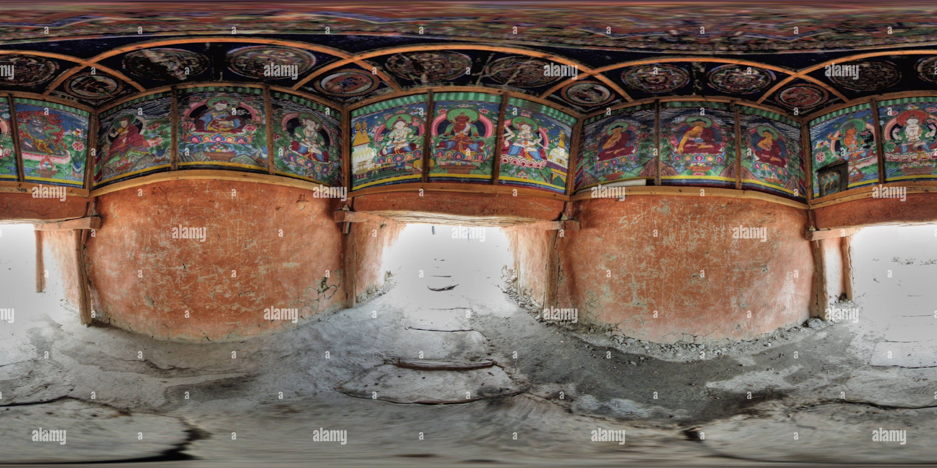 360° view of Nepal, Kagbeni - inside big stupa - Alamy