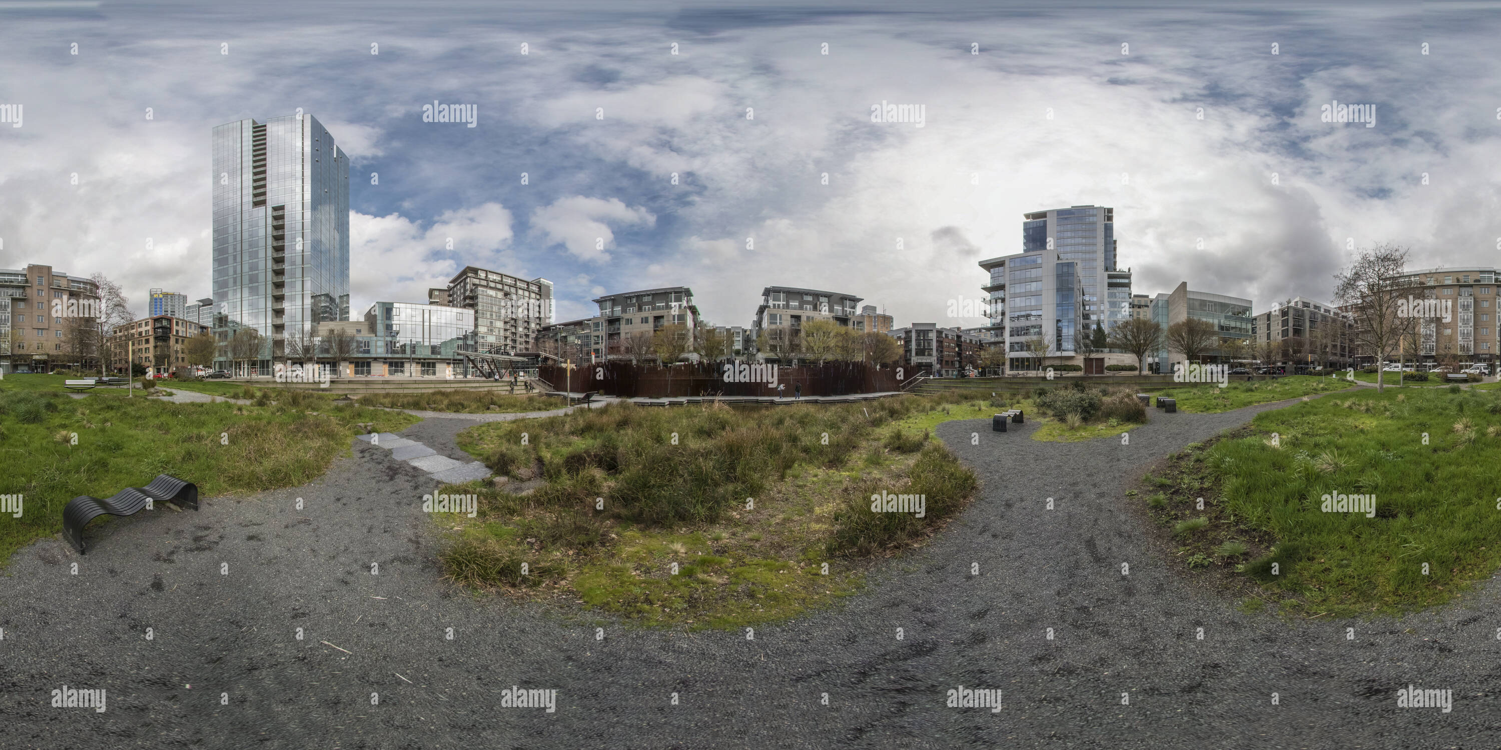 360° view of Tanner Springs Park - Alamy