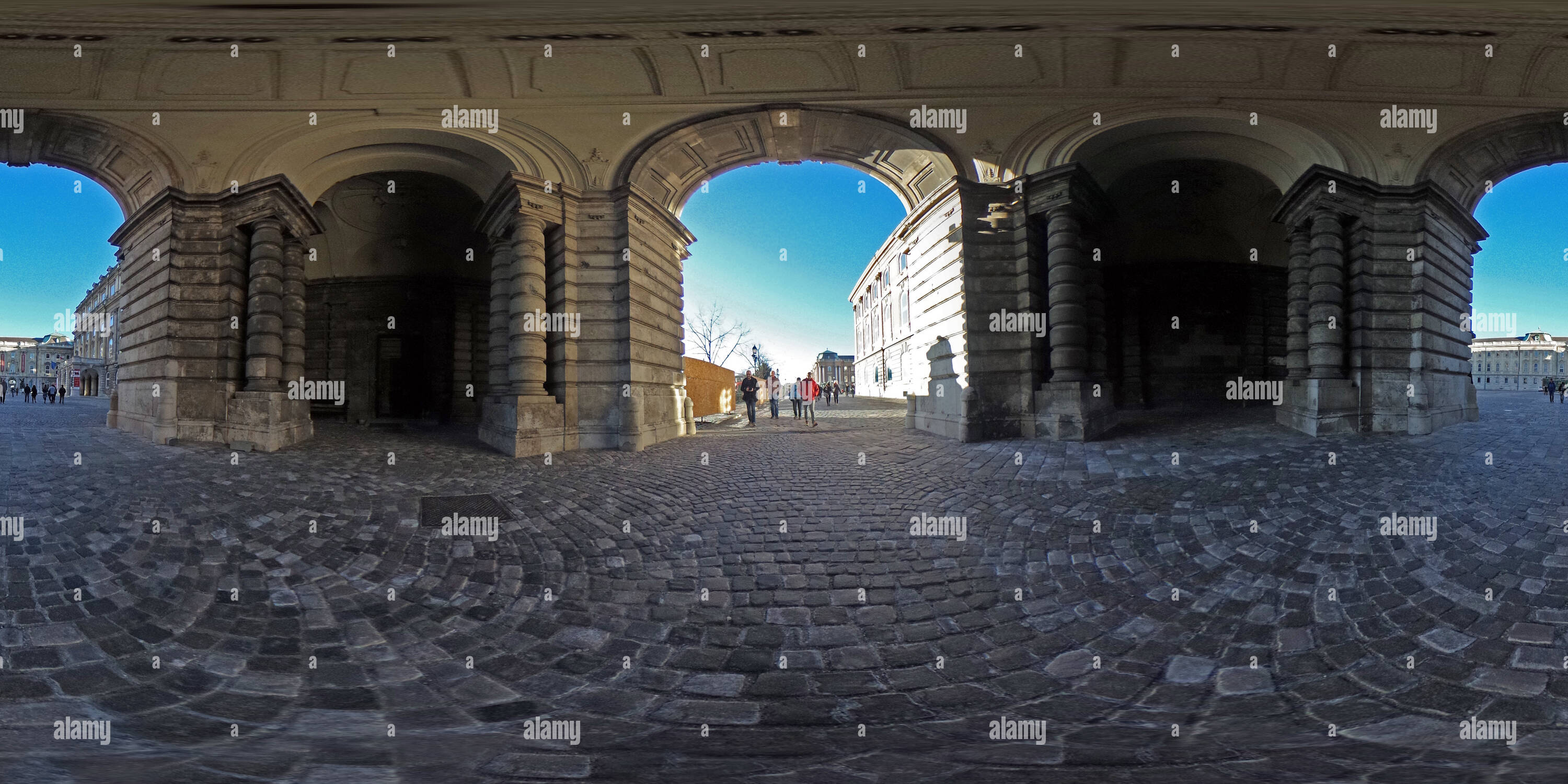 360° view of Budapest - Budai Vár - Castle of Buda - Hungary - Alamy