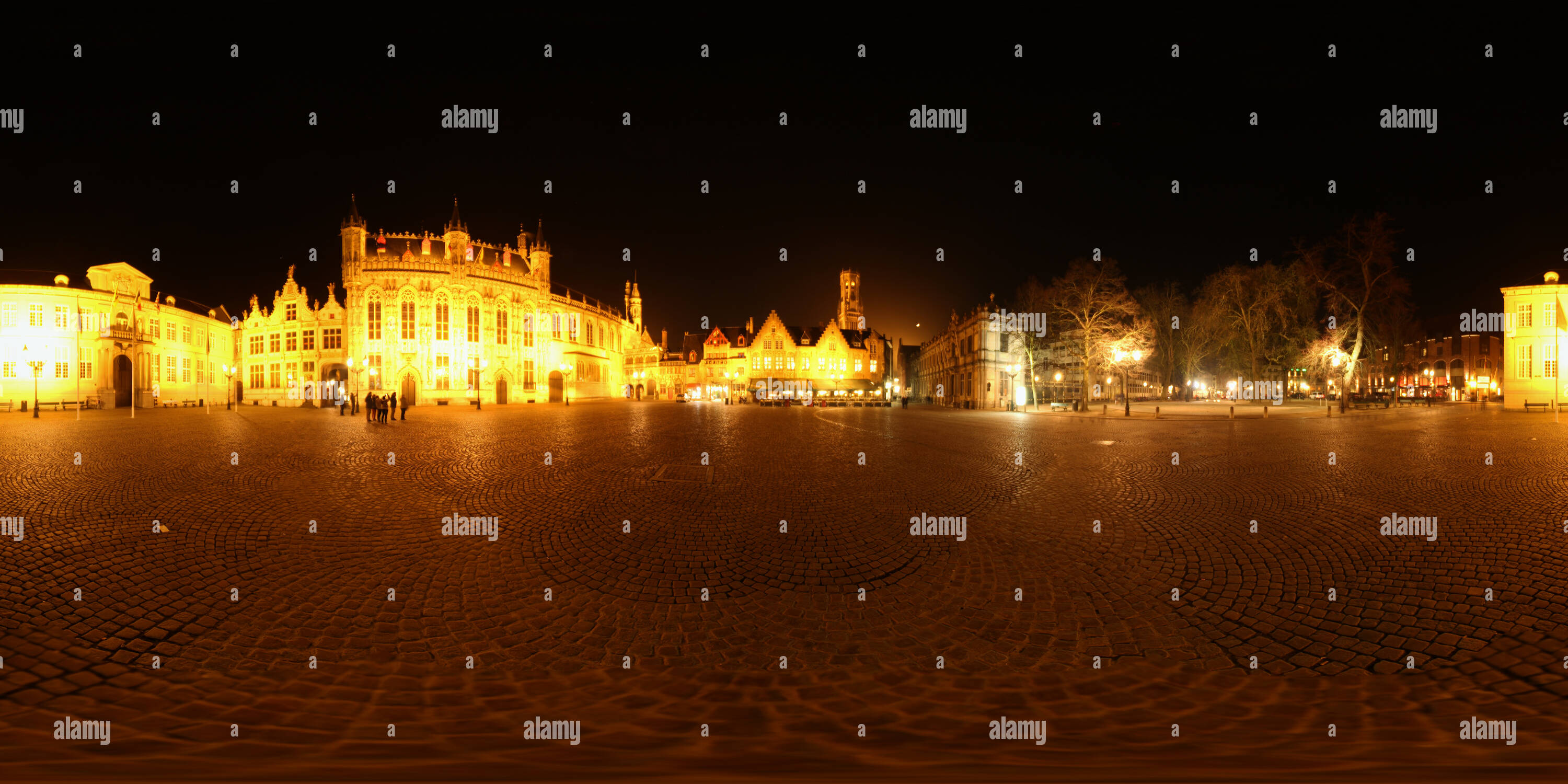 360° view of Bruges, the Burg square - Alamy