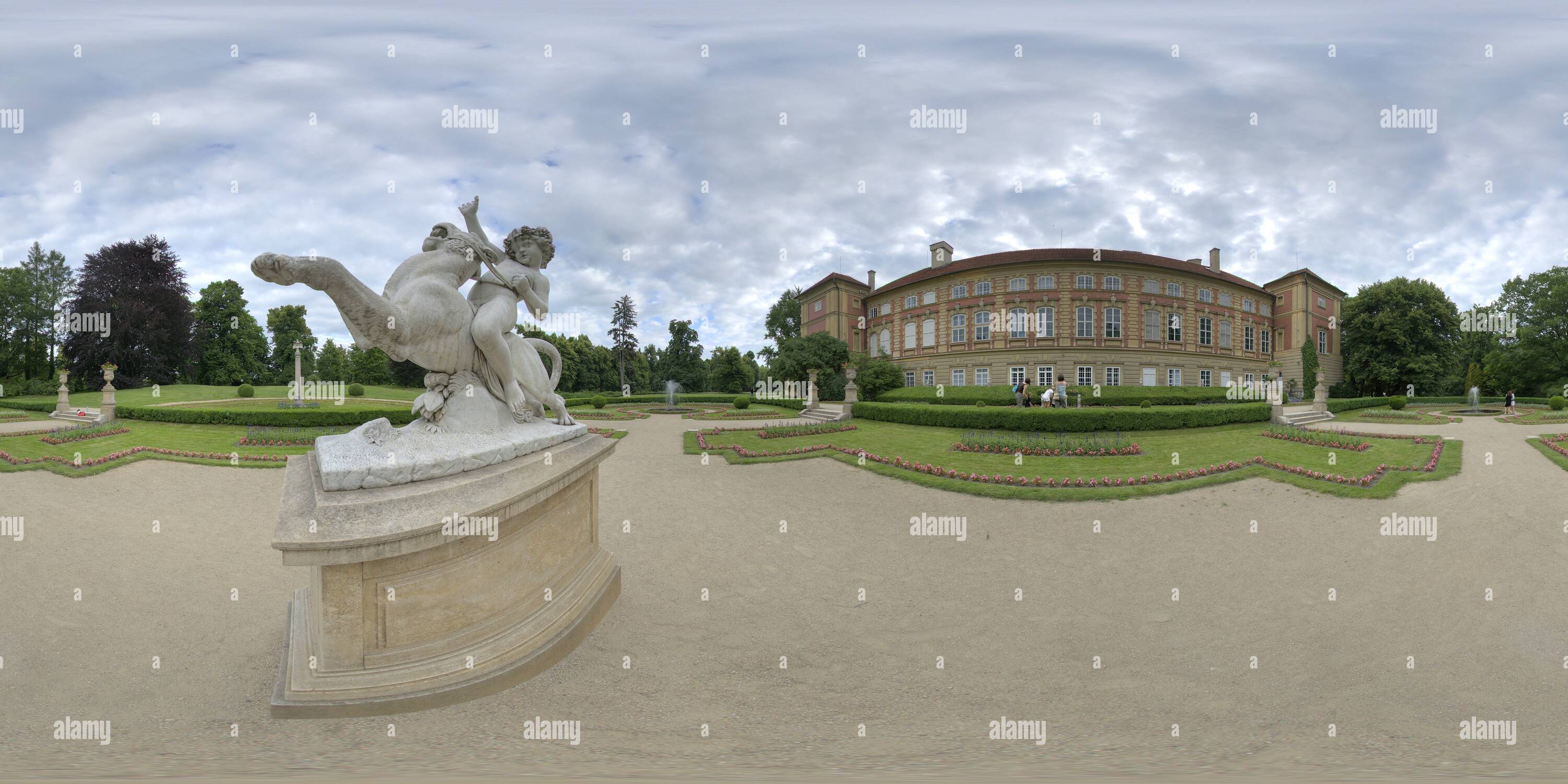 360° view of Łańcut castle - 1471 - Alamy