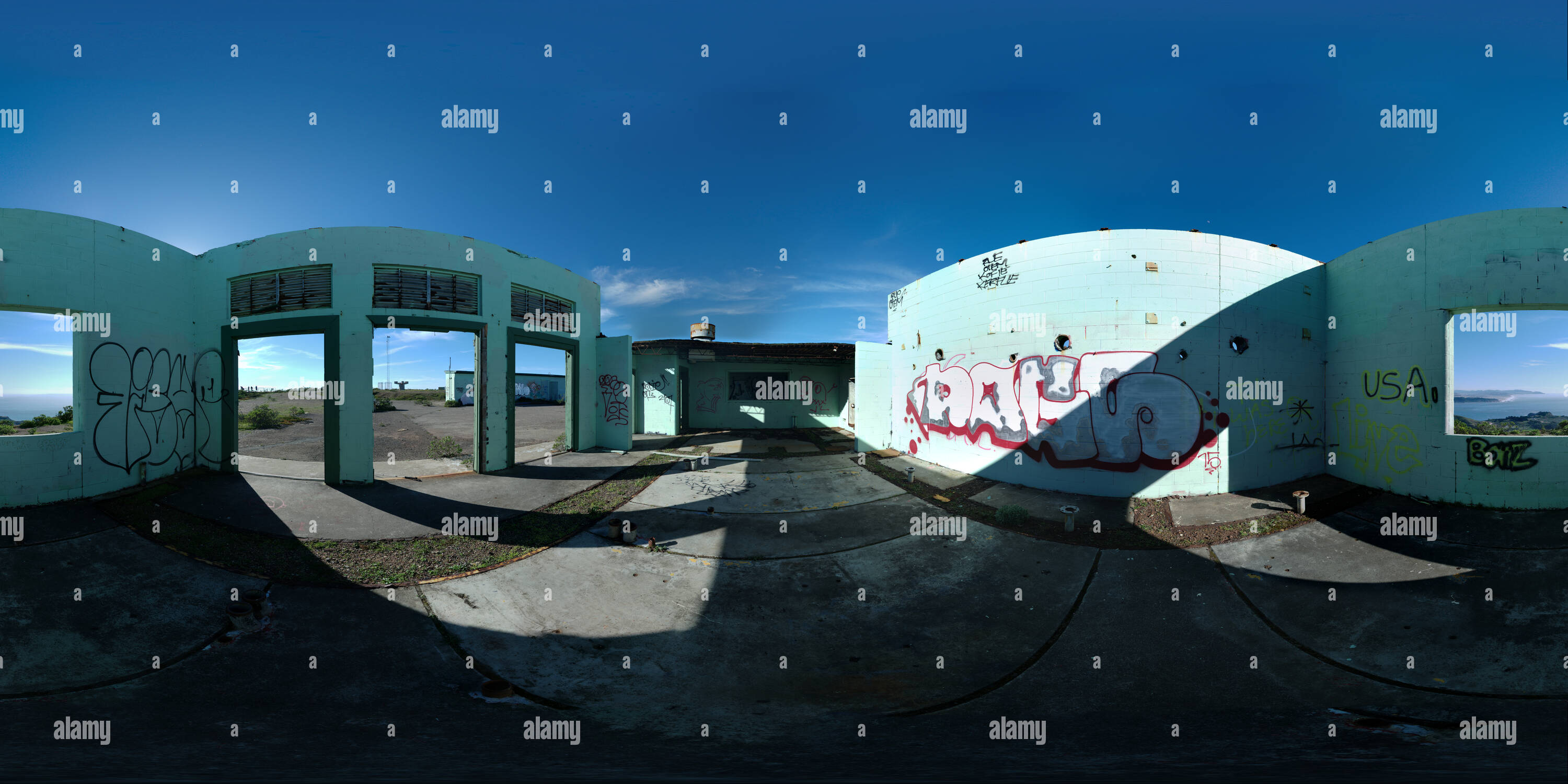 360° view of Hill 88 Nike Control Site Ruins - Alamy