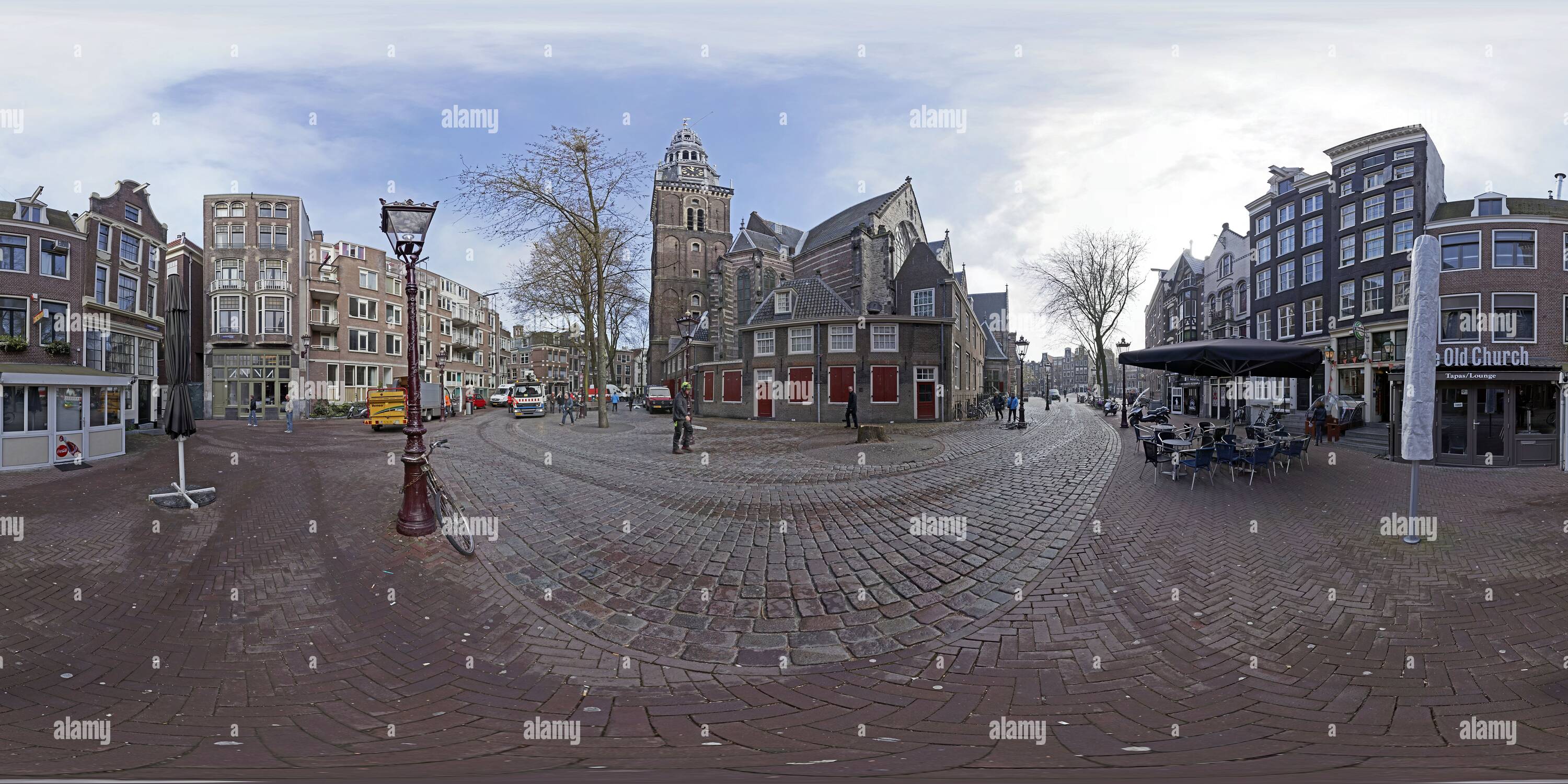 360° view of Amsterdam, Oude Kerk - Alamy