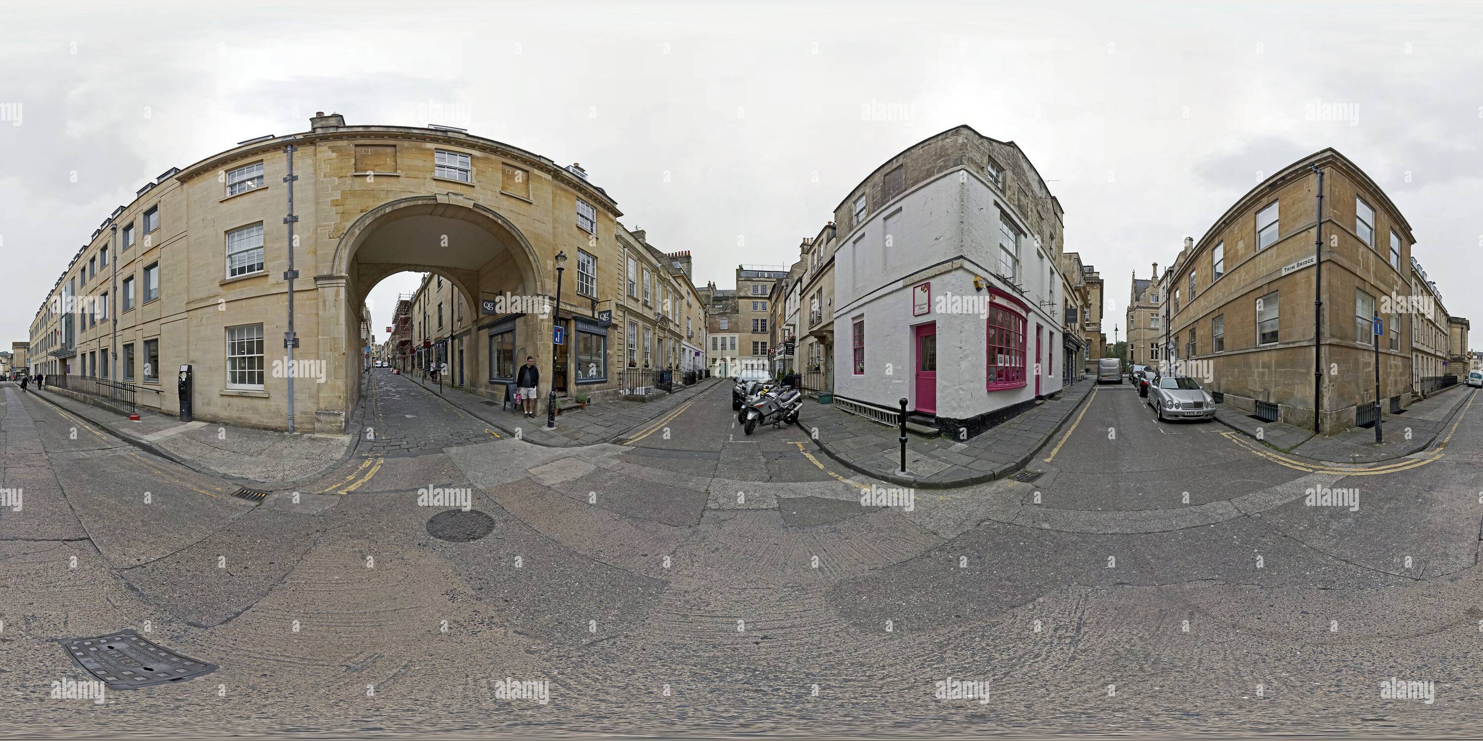 360° view of Bath, Trim Bridge - Alamy