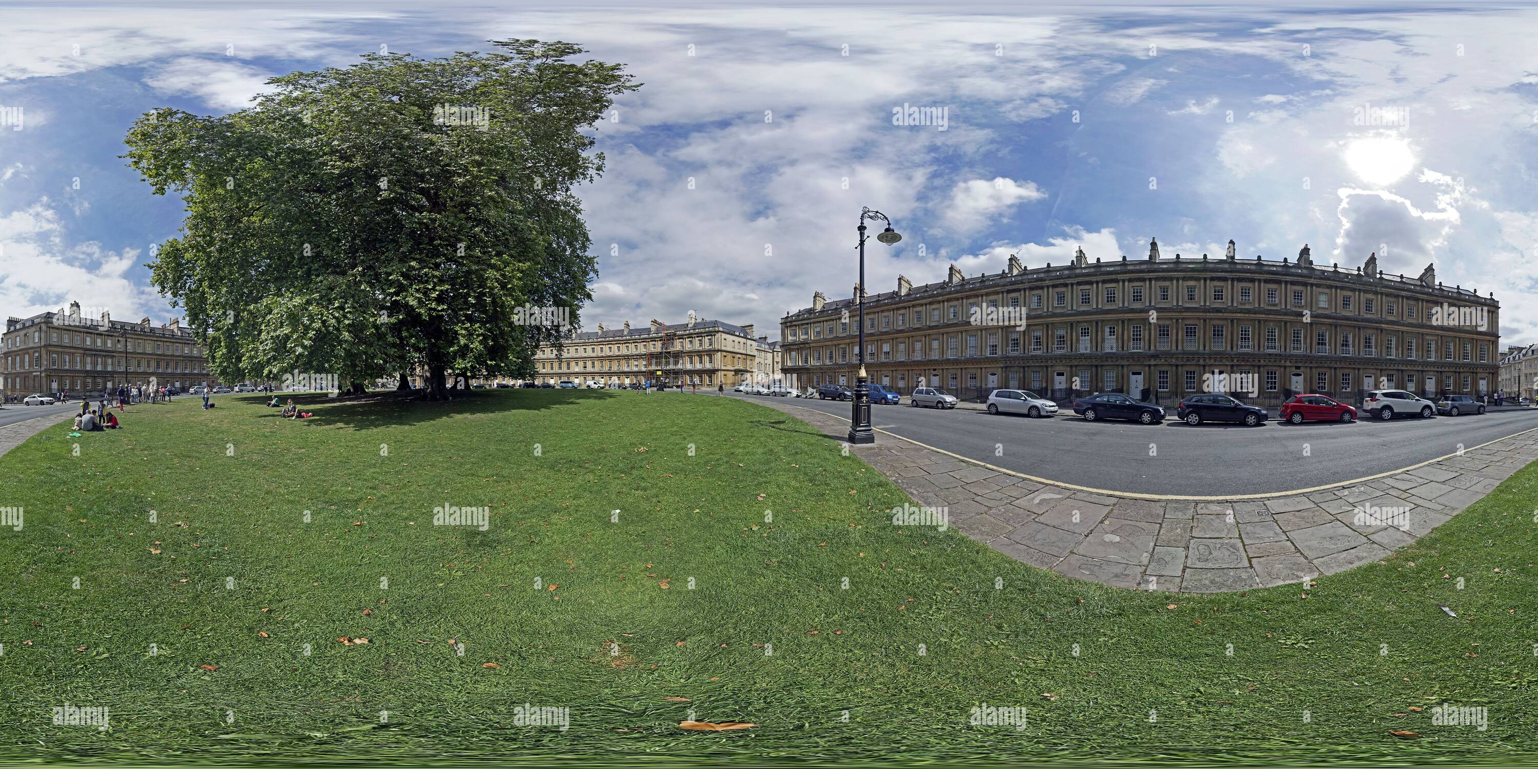360° view of Bath, The Circus, View 2 - Alamy