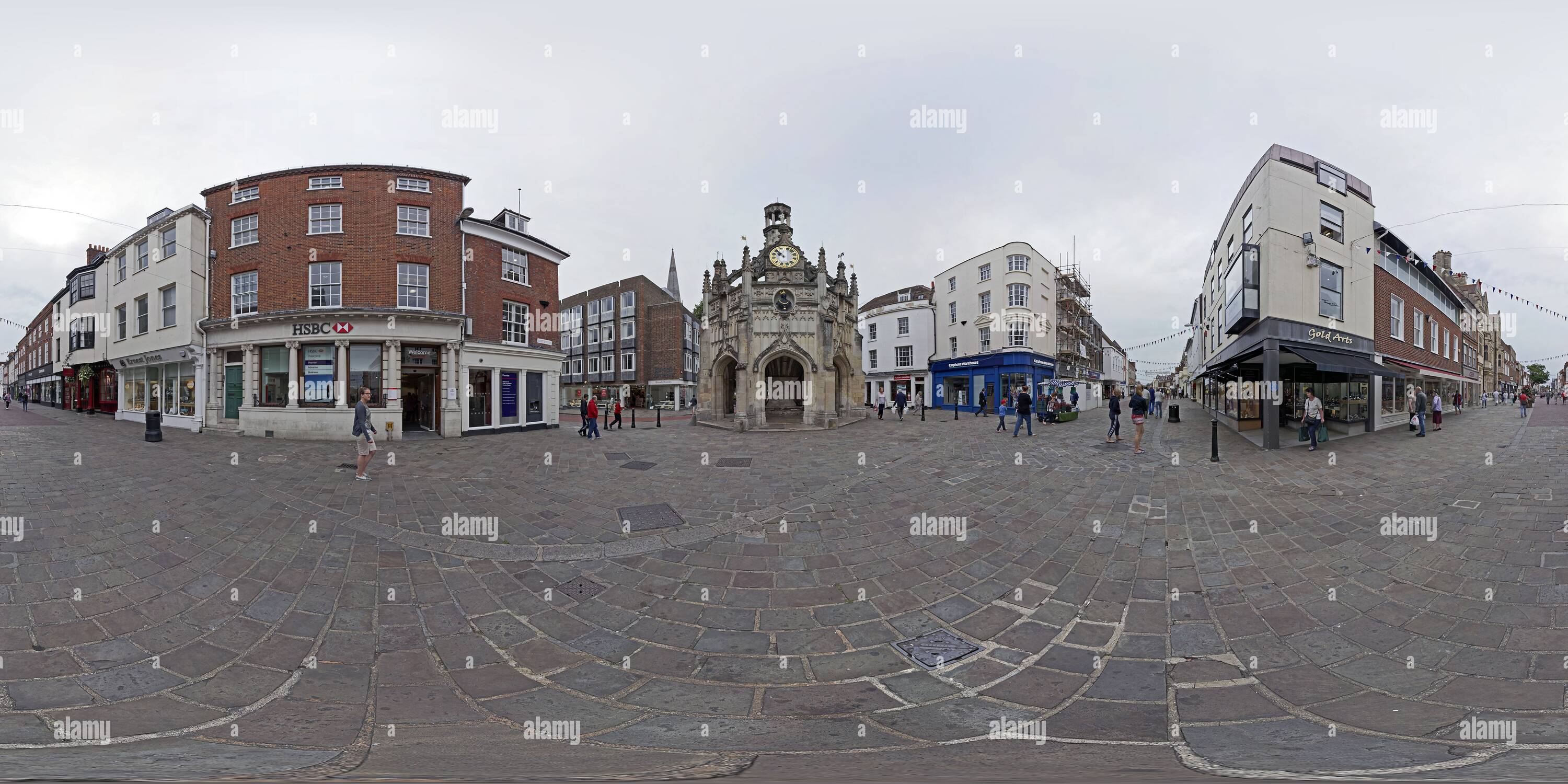 360° view of Chichester, Market Cross - Alamy