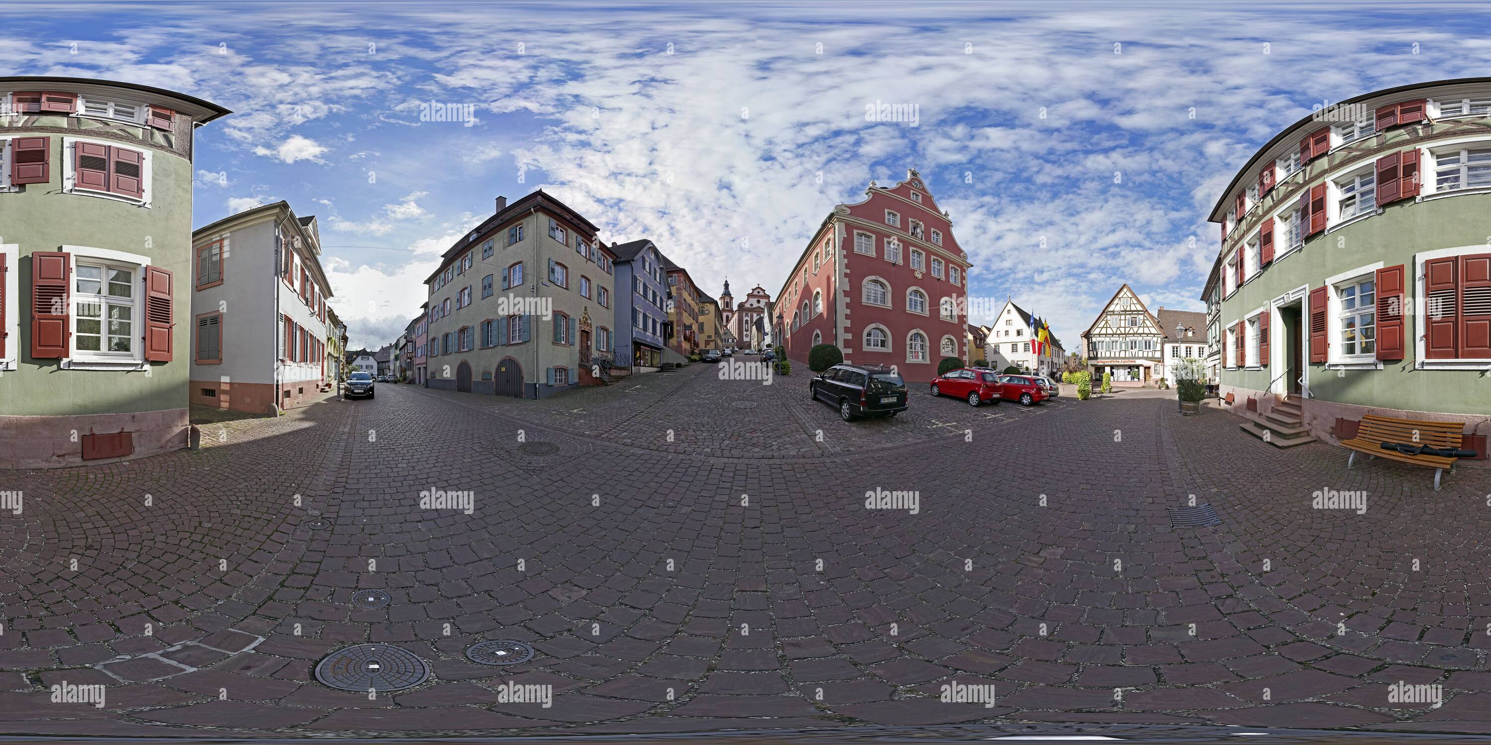 360° view of Ettenheim, Town Hall, View 2 - Alamy