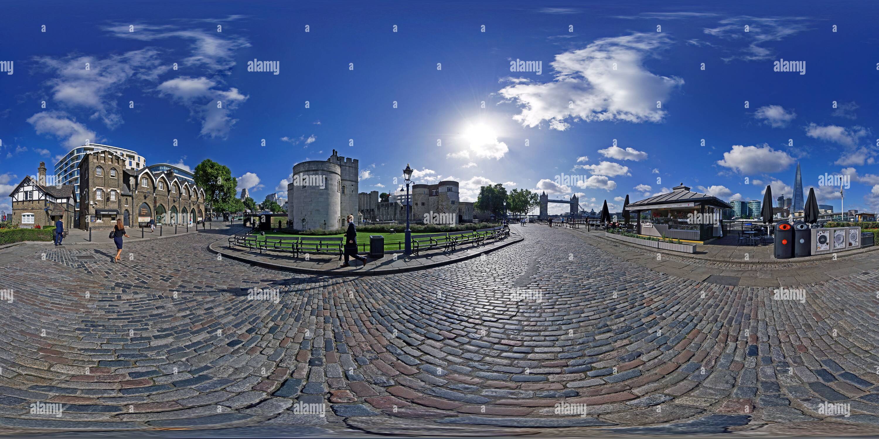 360° view of London, The Tower, The Shard - Alamy