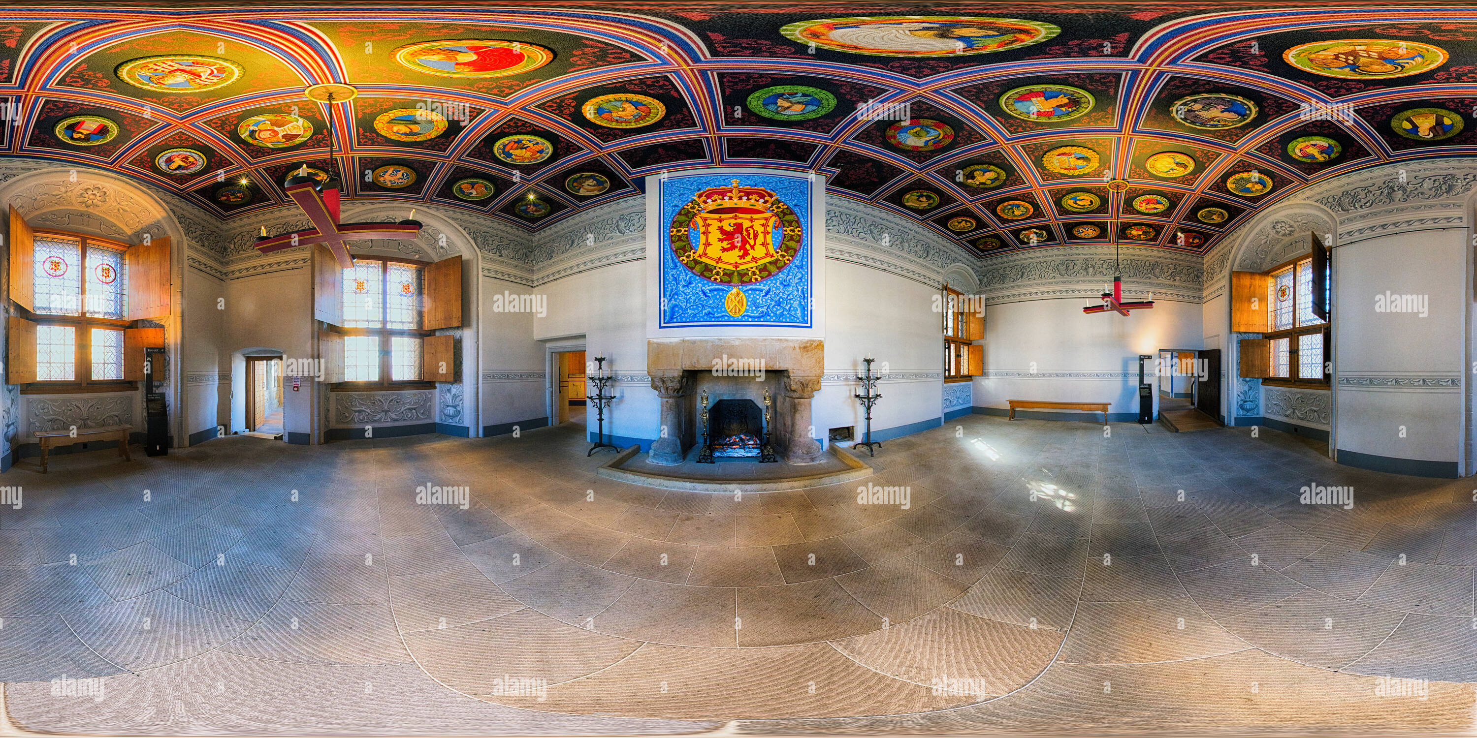 360° view of Stirling Castle King's Presence Hall - Alamy