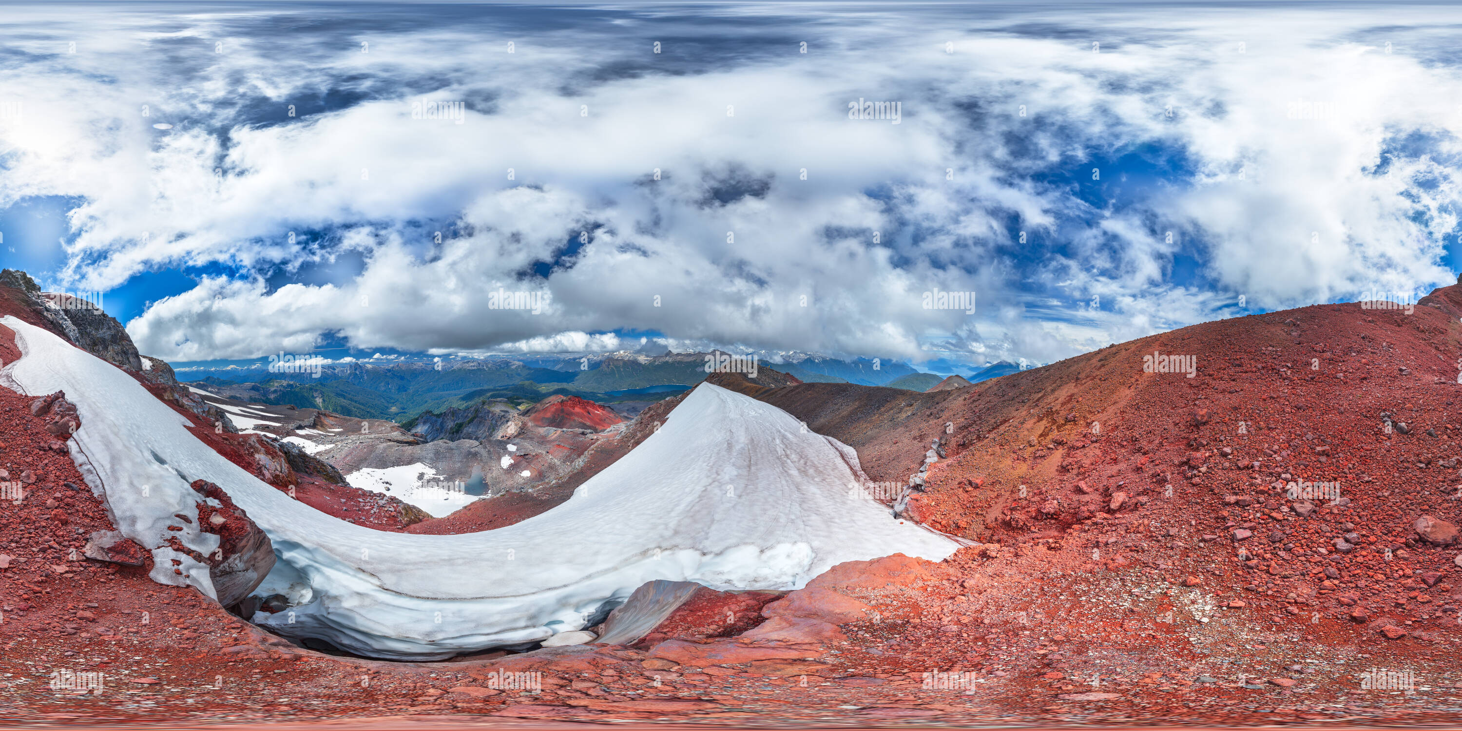 360° view of View from Volcano Yate, Hornopiren, Chile - Alamy