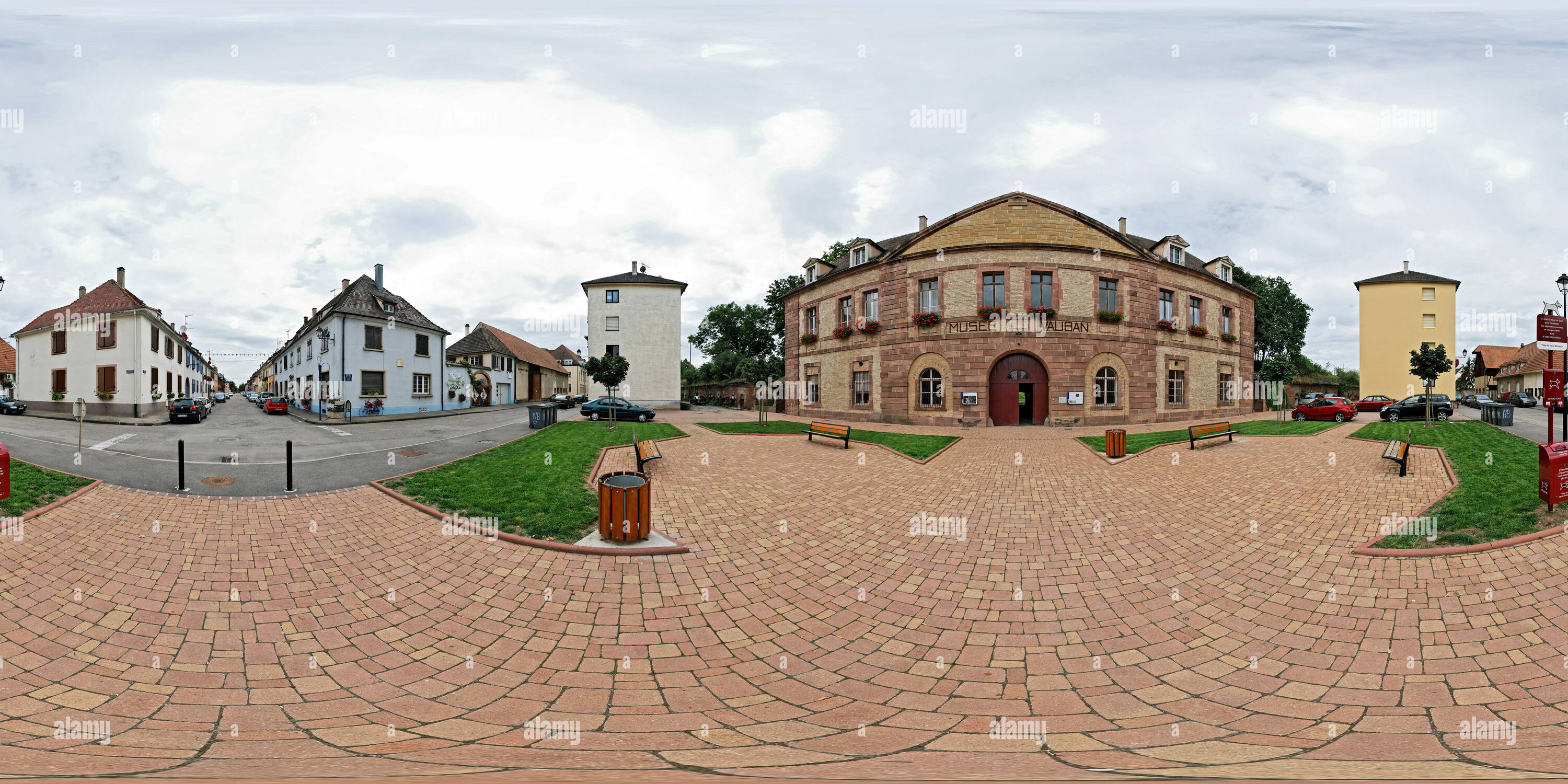 360° view of Neuf Brisach - Museum Vauban in the Belfort-Gate - Alamy
