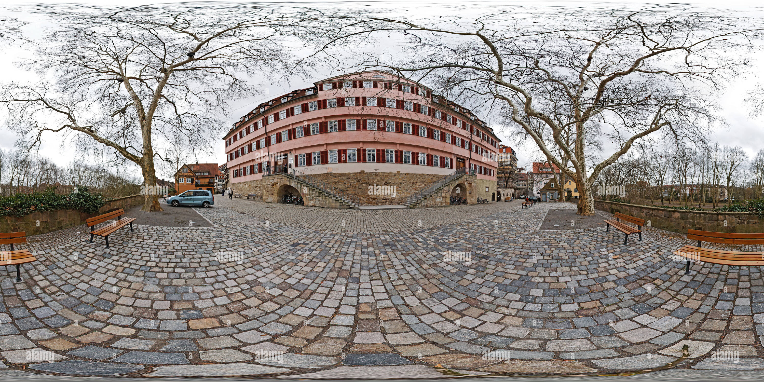 360° view of Tübingen, Burse, University - Alamy