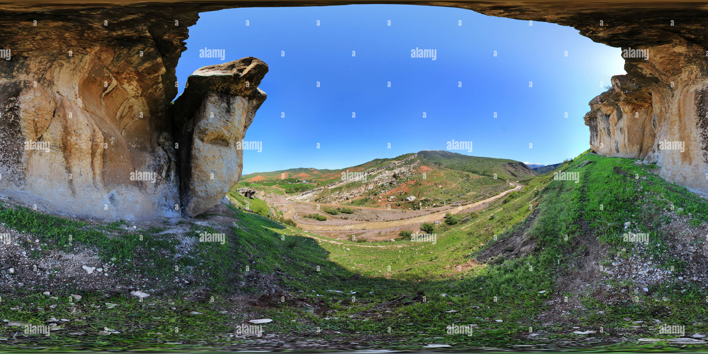 360° view of Marble outcrops on Aksakata - Alamy
