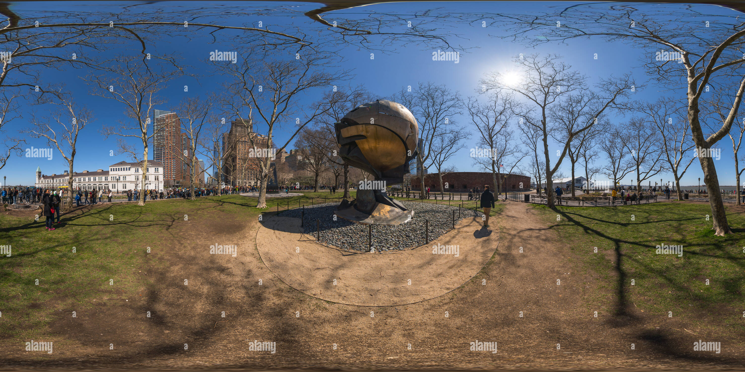 360° view of The Sphere, Battery Park - Alamy
