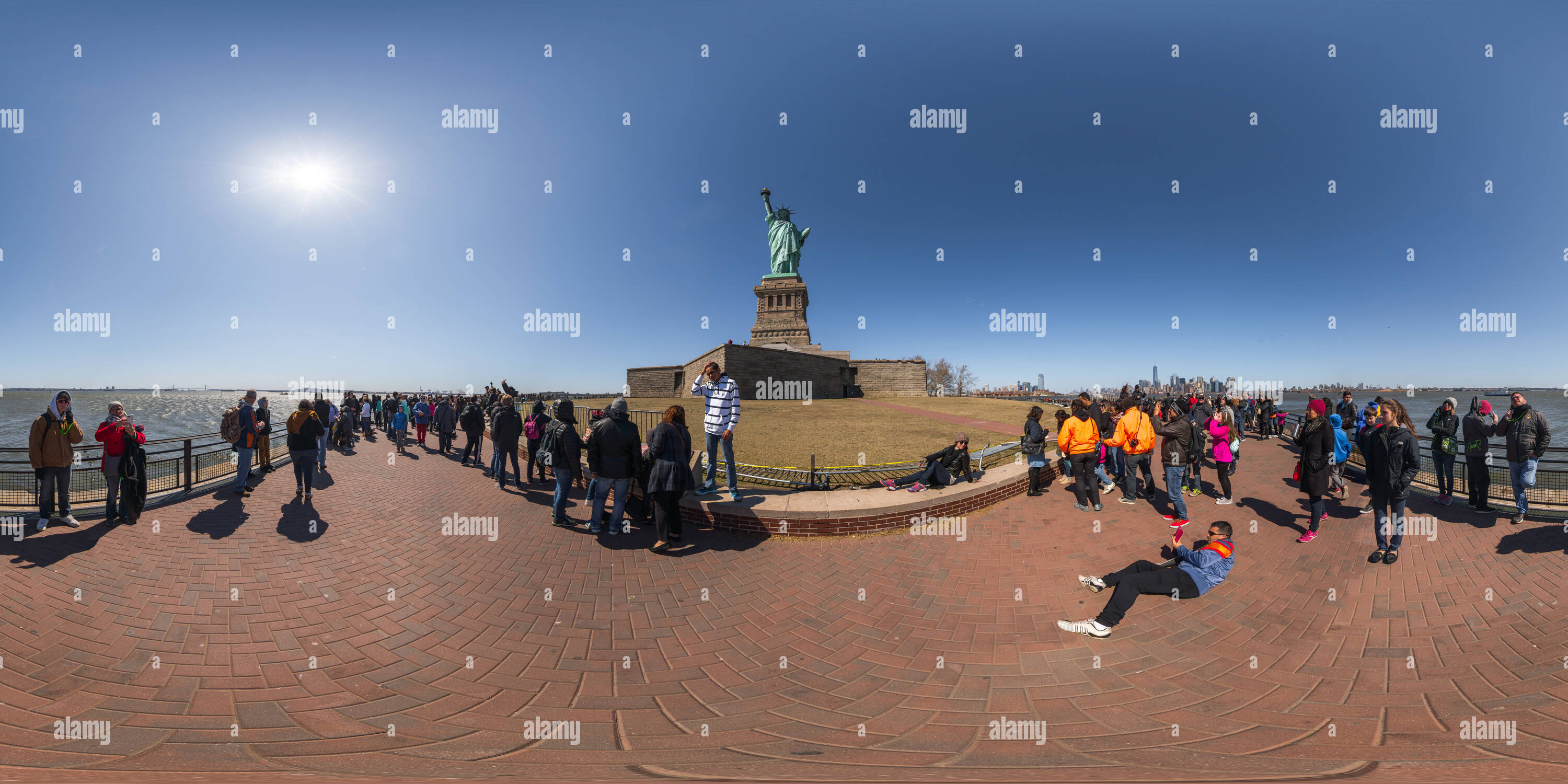 360° view of Statue of Liberty, Liberty Island - Alamy