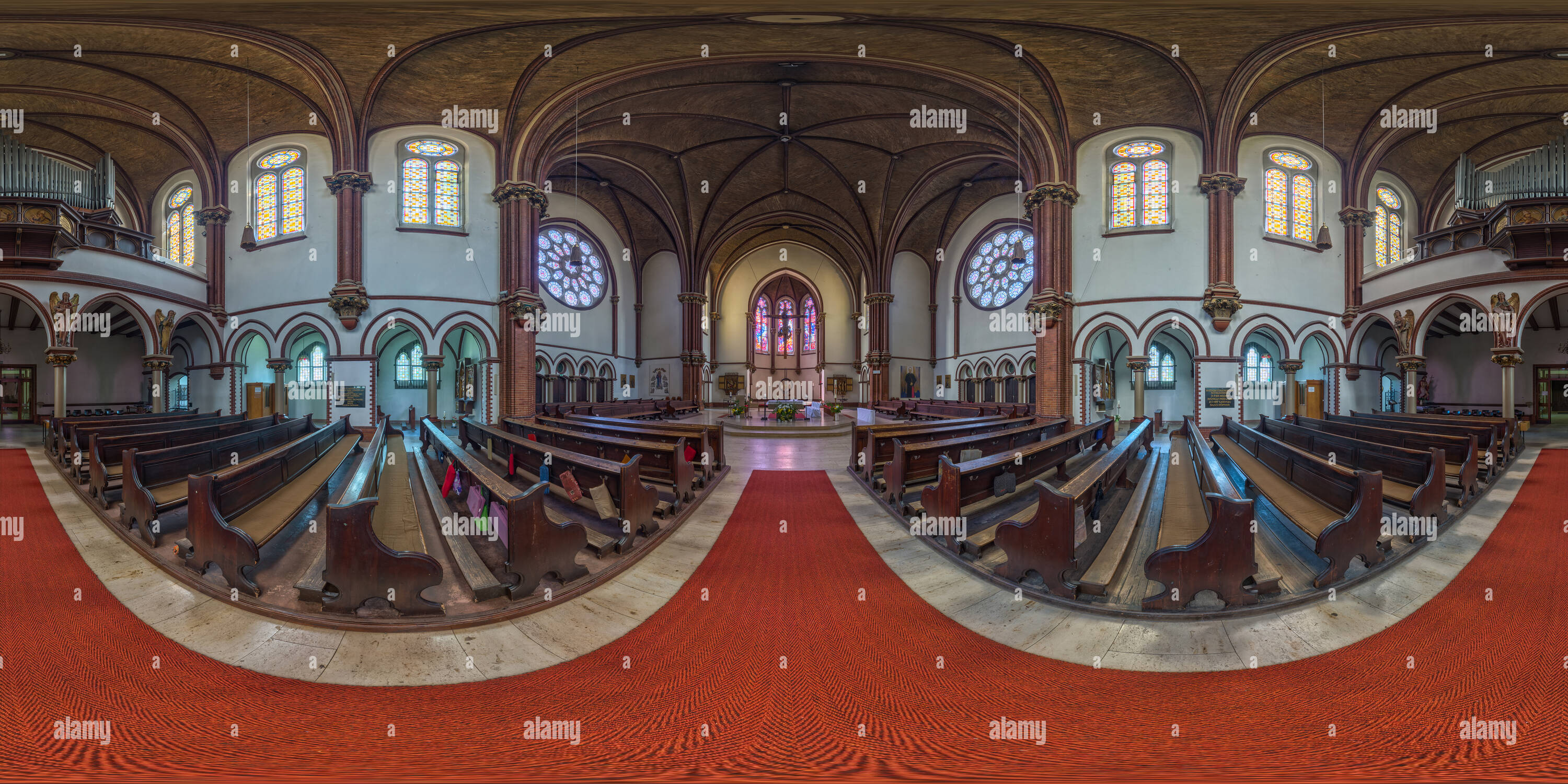 360° view of St. Sebastian, Berlin-Wedding - Alamy