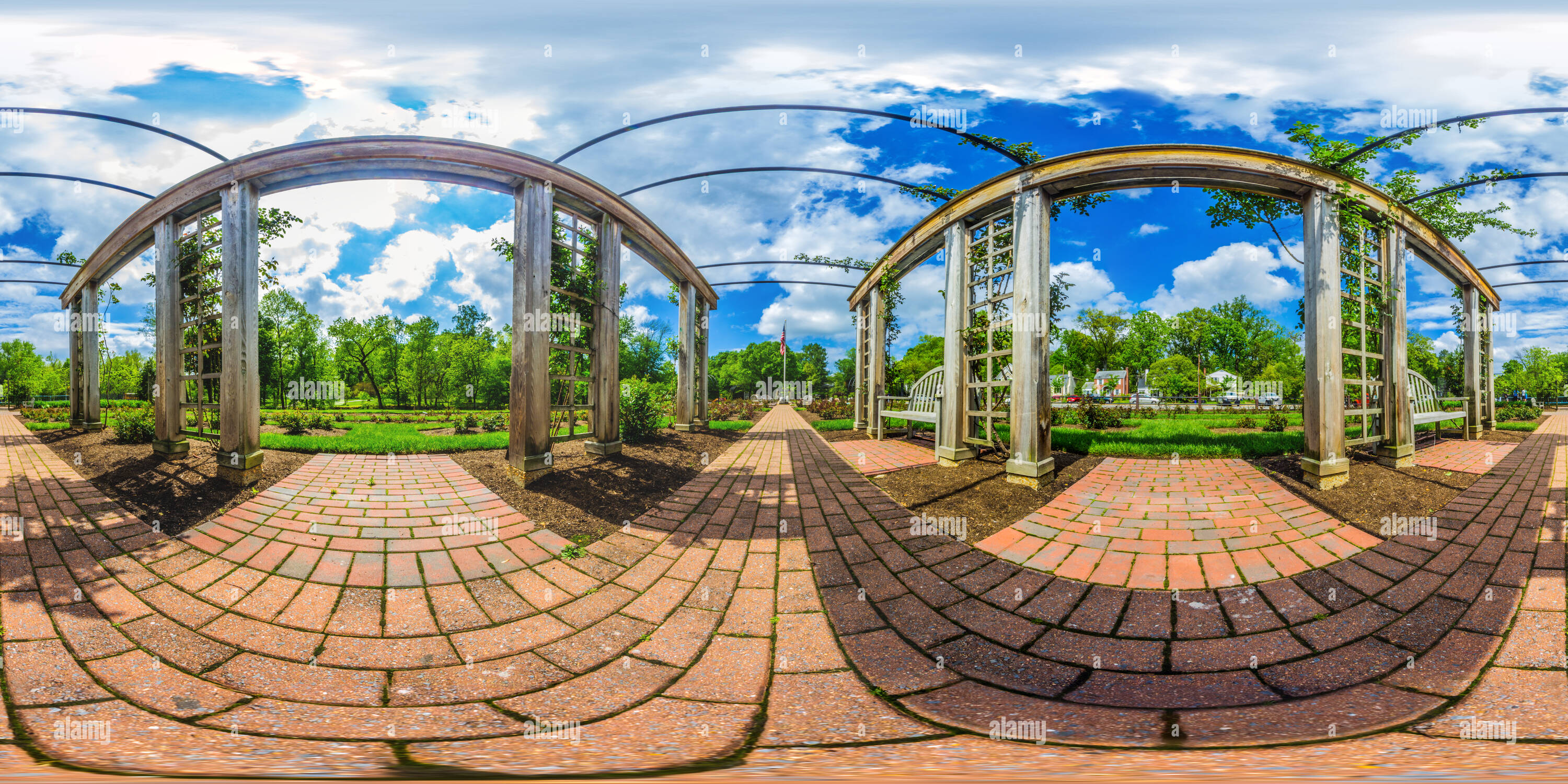 360° view of Bon Air Memorial Garden, Arlington, Virginia - Alamy