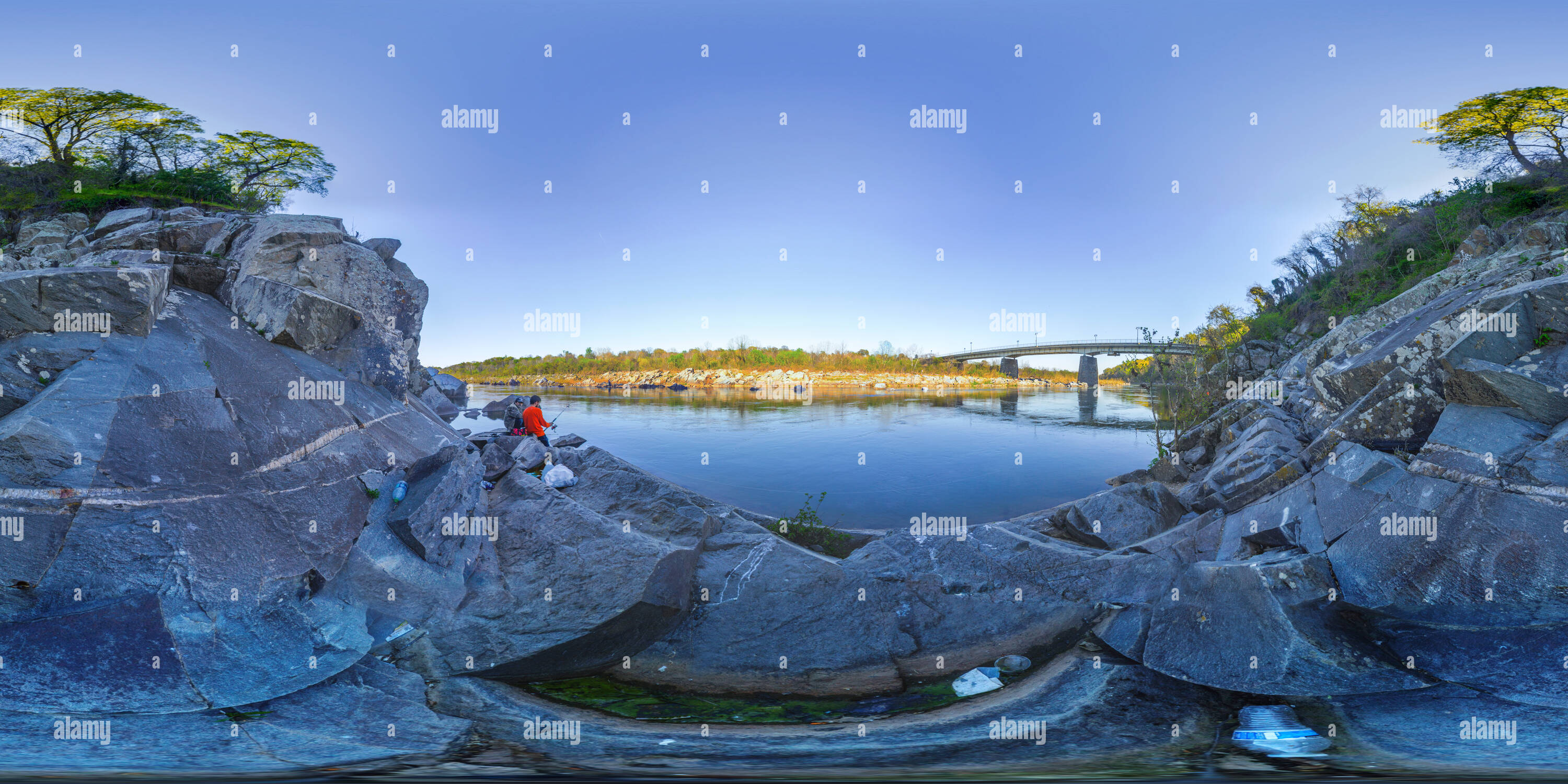 360° view of Chain Bridge Cliffs, Arlington, Virginia - Alamy