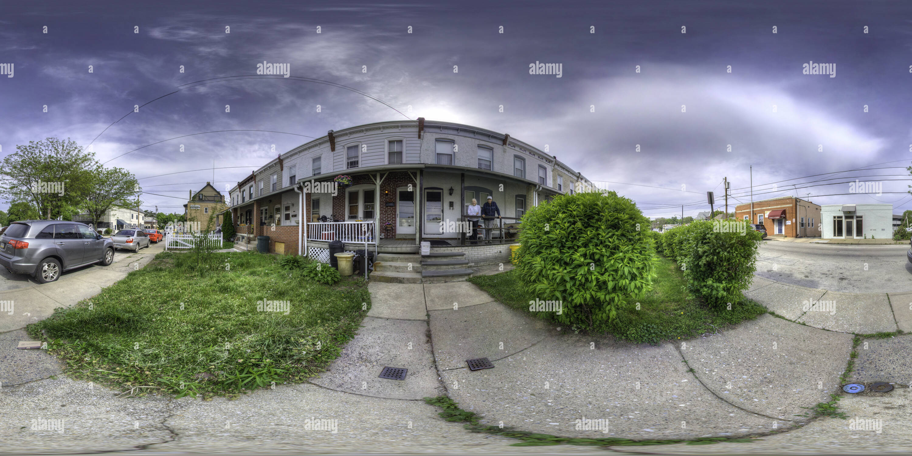 360° view of Bernice and Danny at Home - Alamy