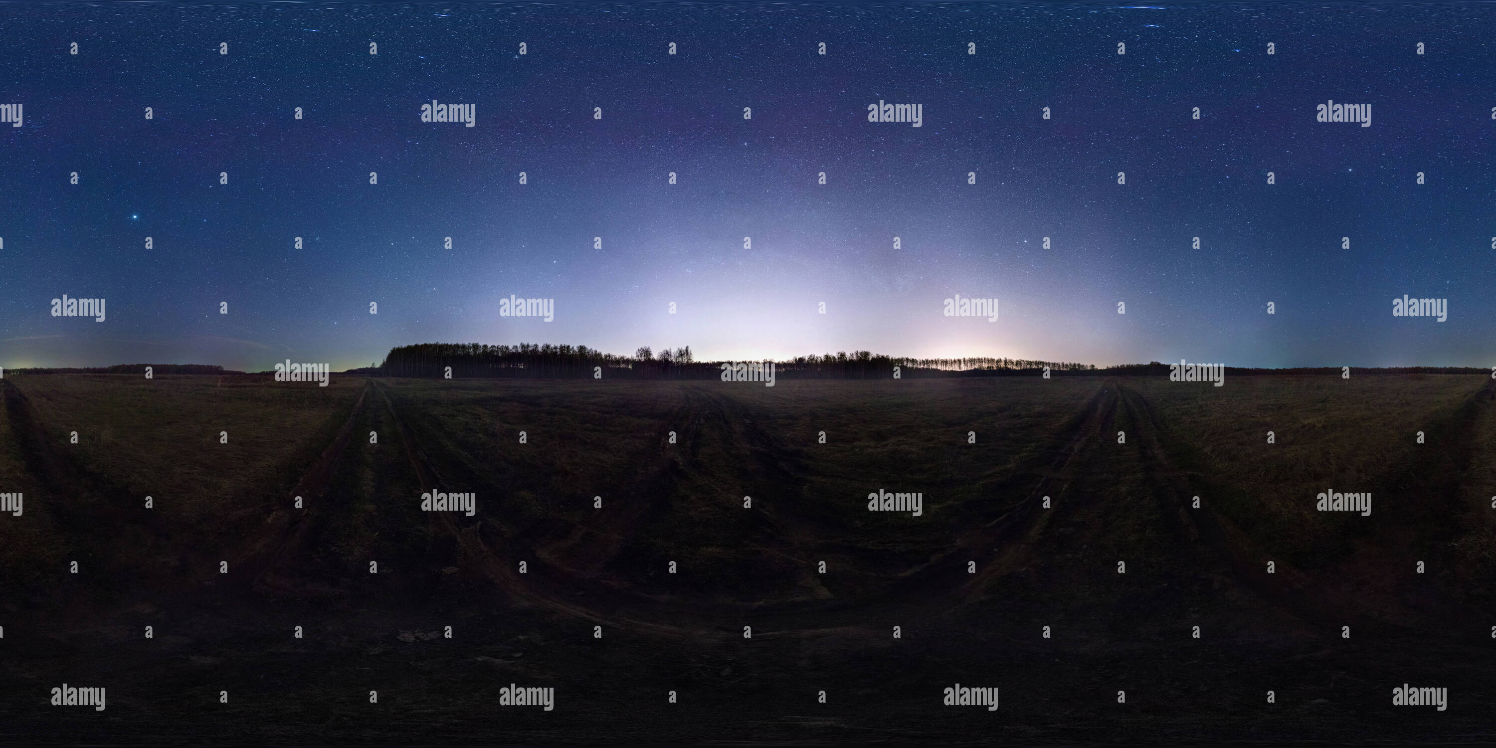 360° view of Night sky, Russia - Alamy