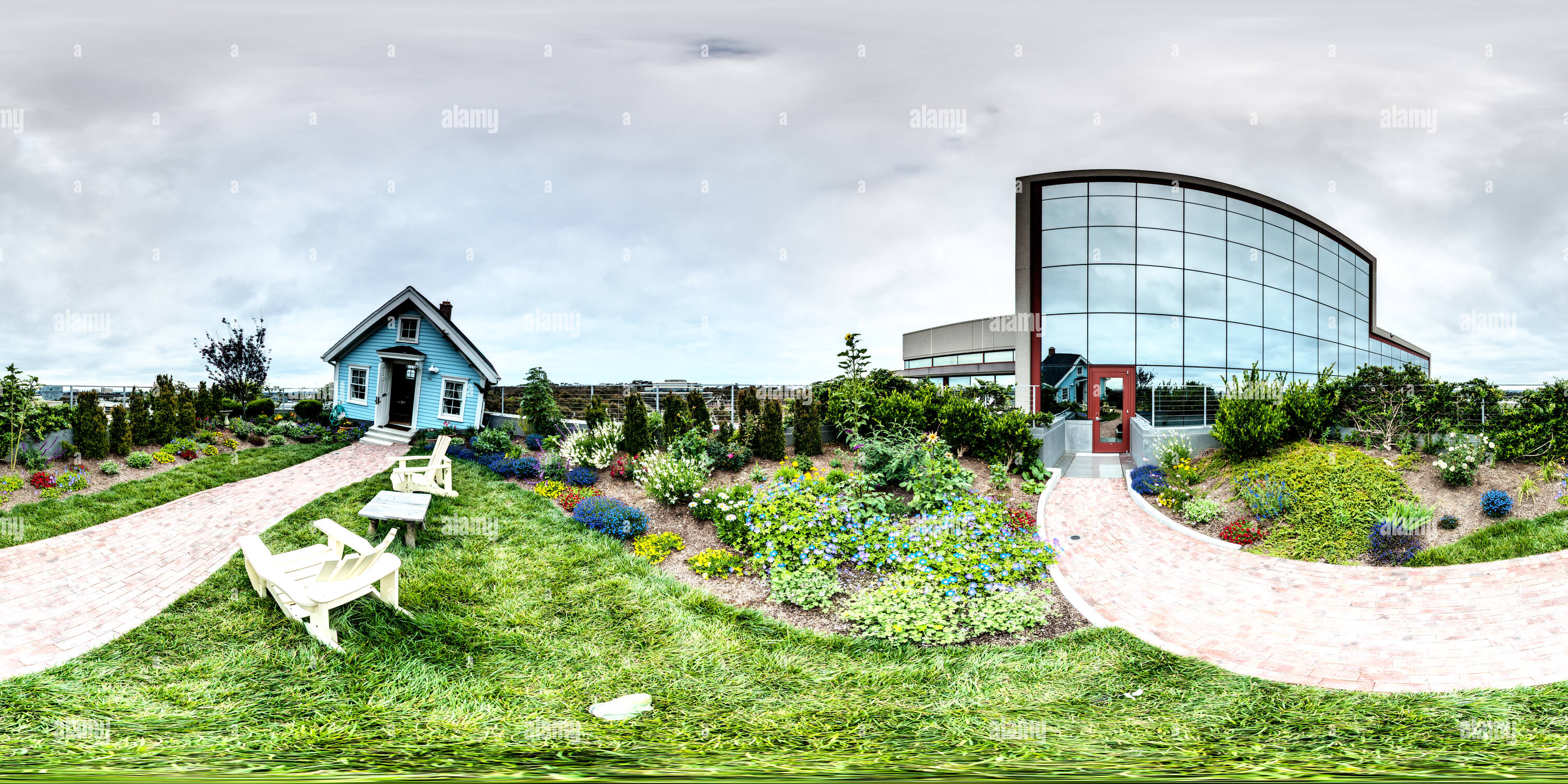 360° view of Fallen Star on a Cloudy Day at UCSD - Alamy