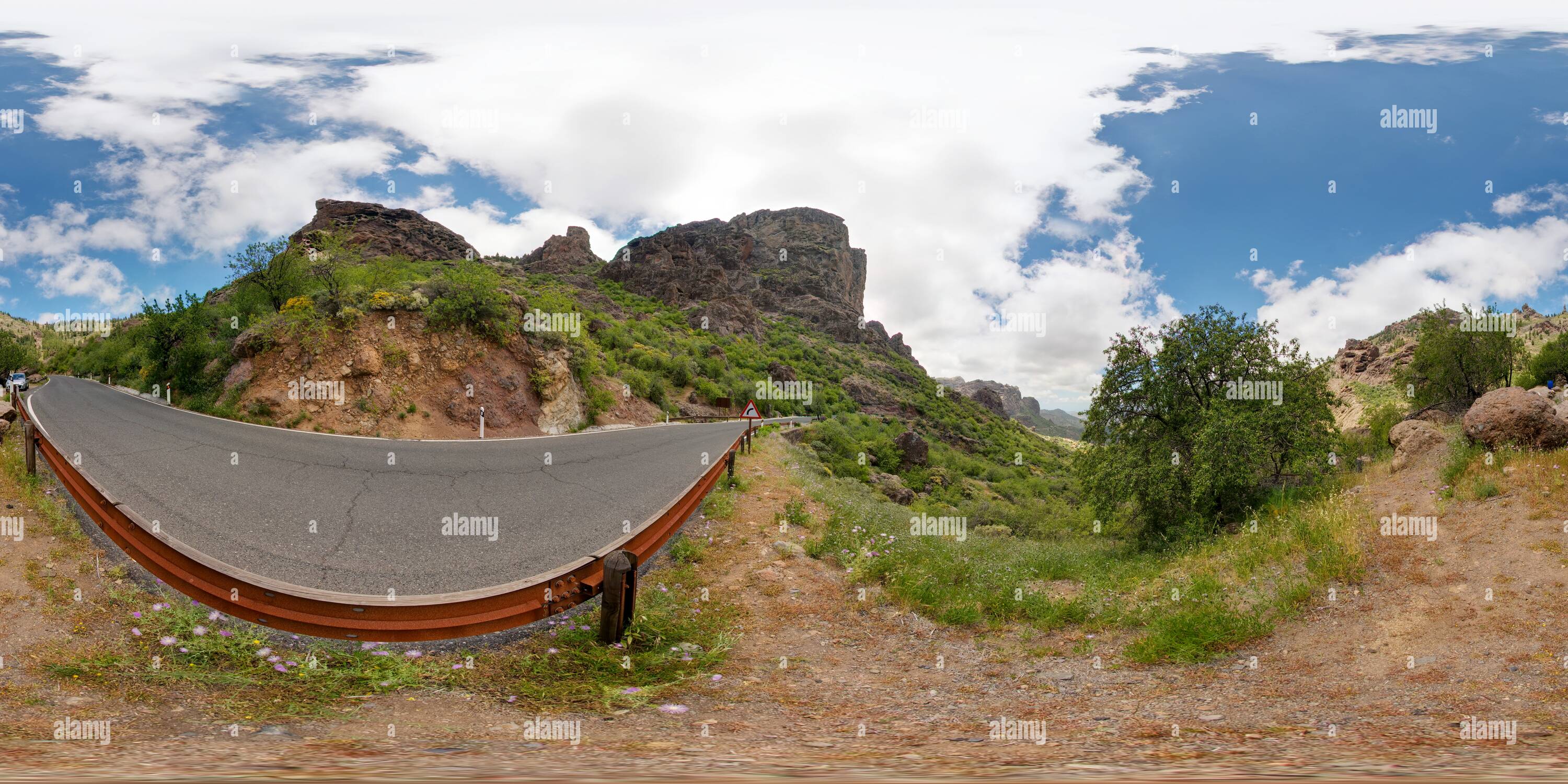 360° view of Gran Canaria - GC-600 road - Alamy