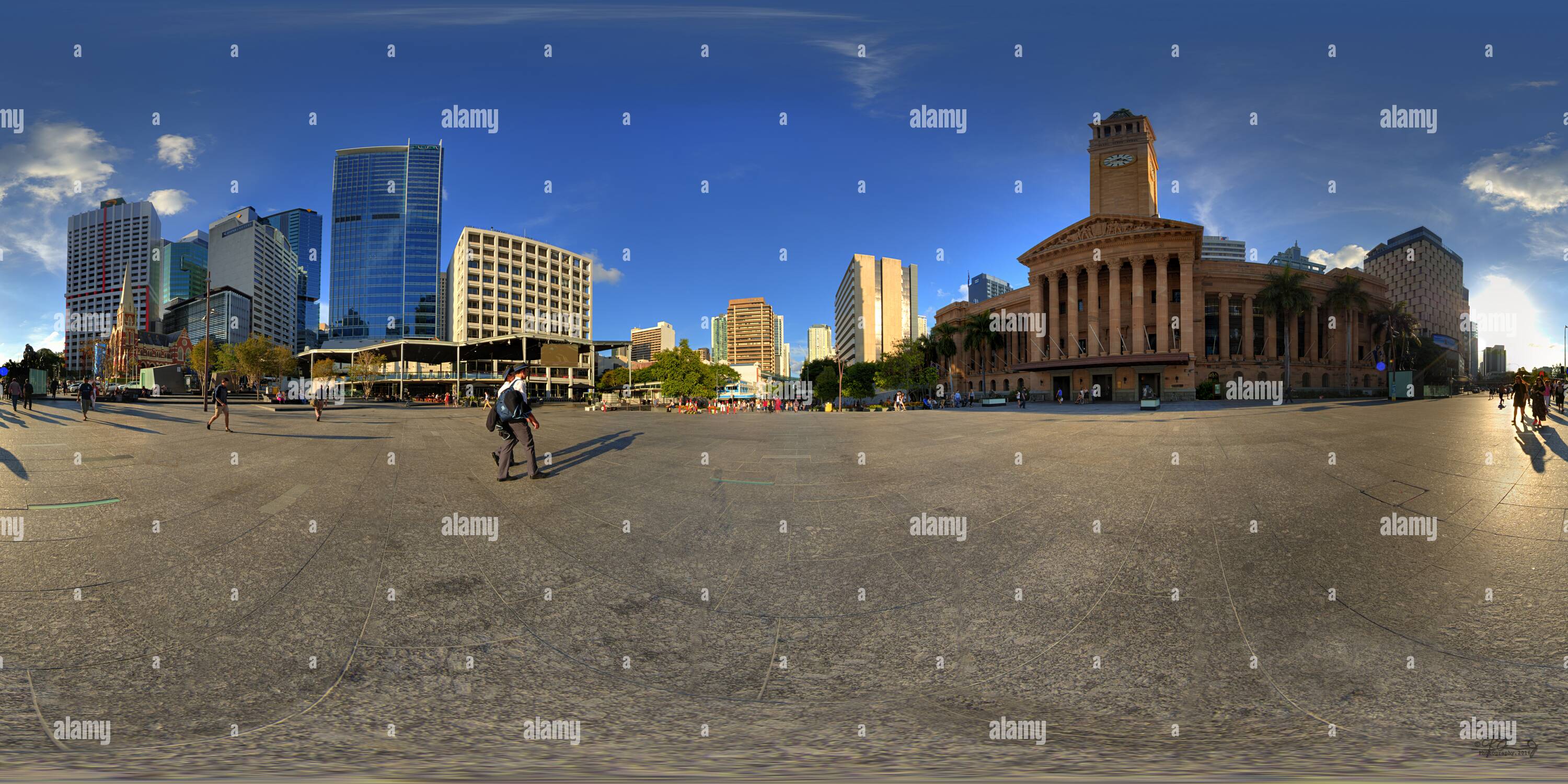 360° view of King George Square, Brisbane - Alamy