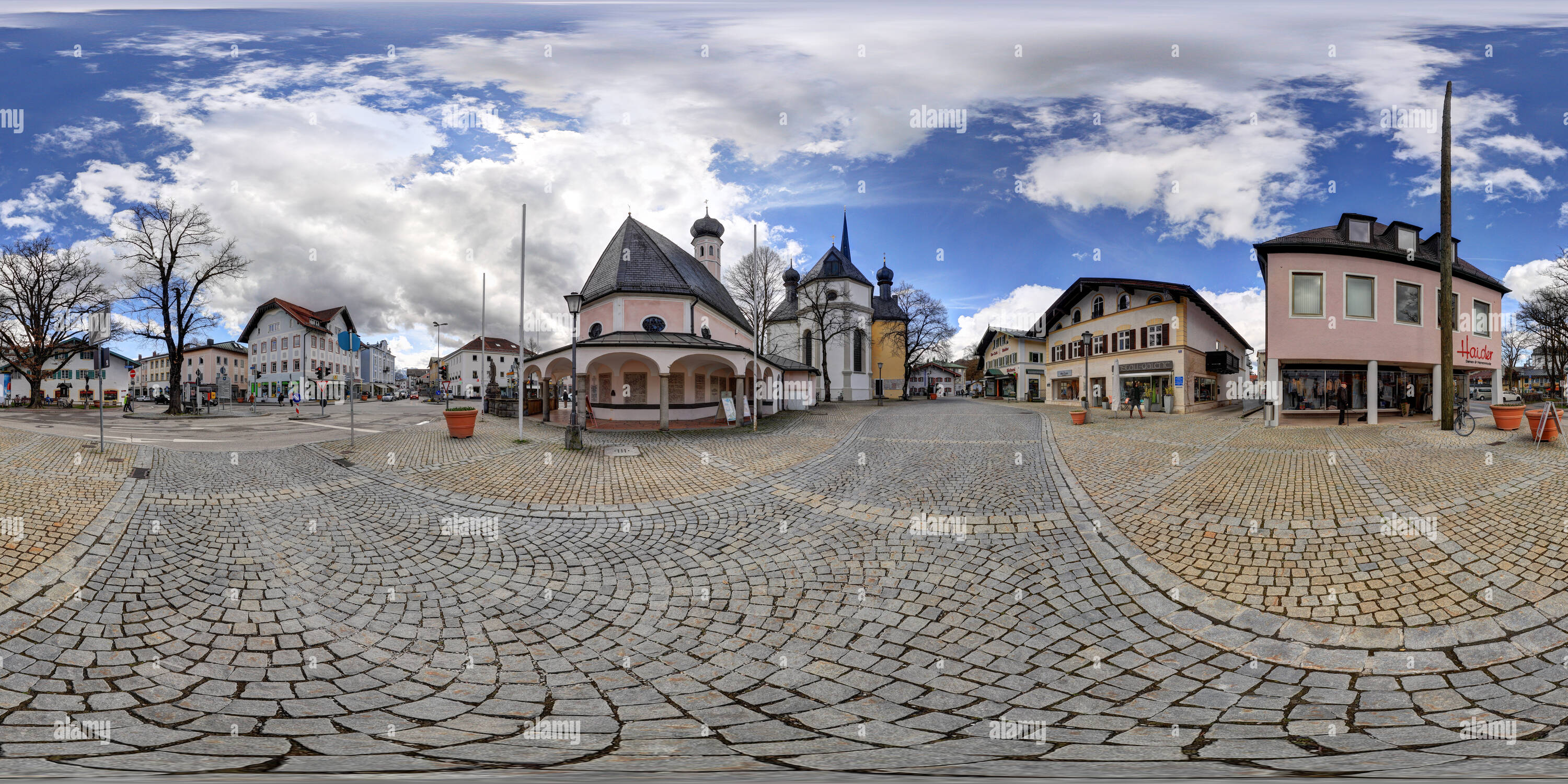 360° view of Prien am Chiemsee market - Alamy
