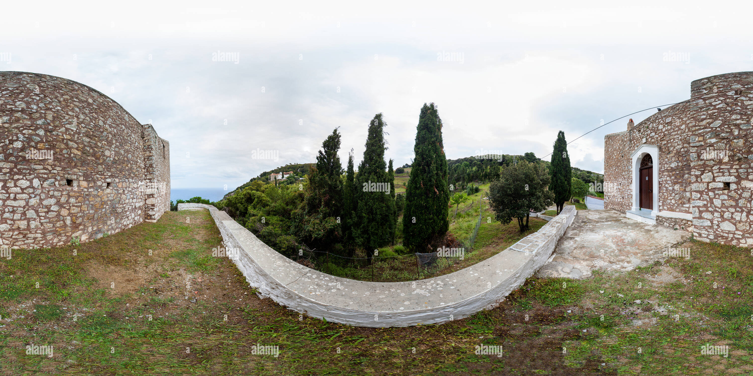 Monastery of agia varvara hi-res stock photography and images - Alamy
