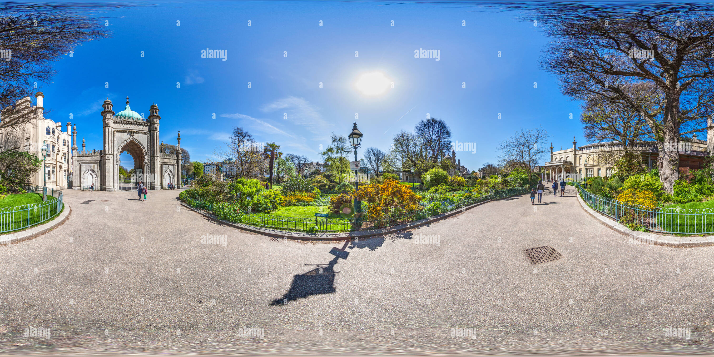 360° view of Royal Pavilion Gardens - Brighton - Alamy