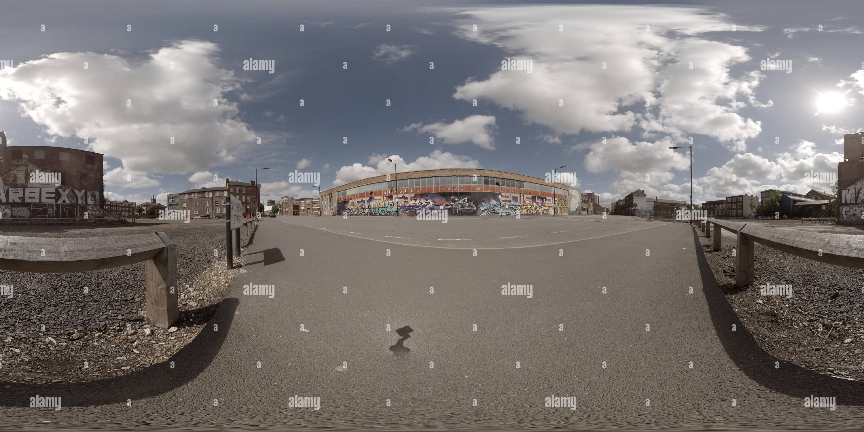 360° view of Sheffield Street Art - A huge loss and a big gain - Alamy