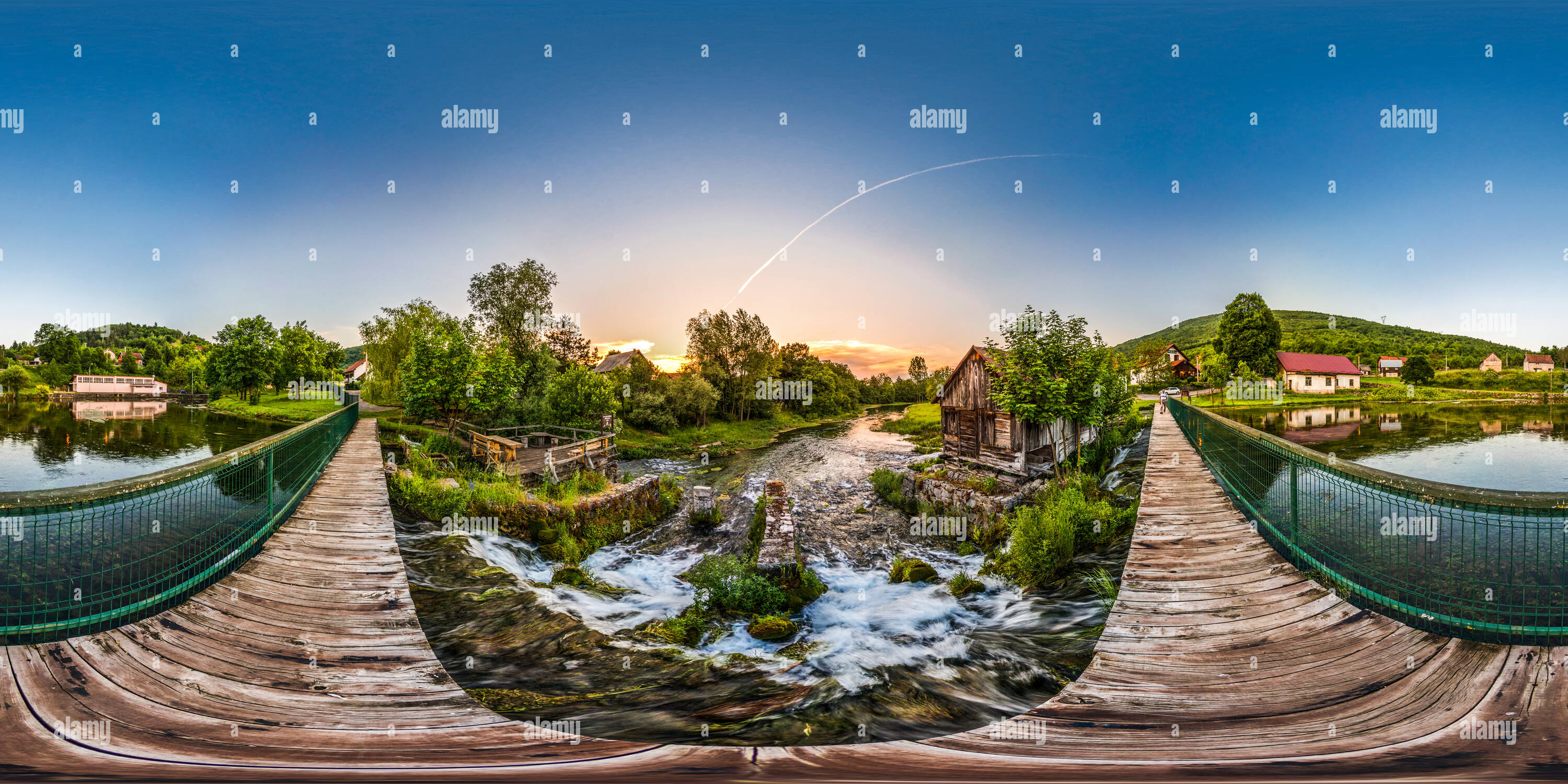 360° view of Gacka Spring, Licko Lesce, 2016 - Alamy