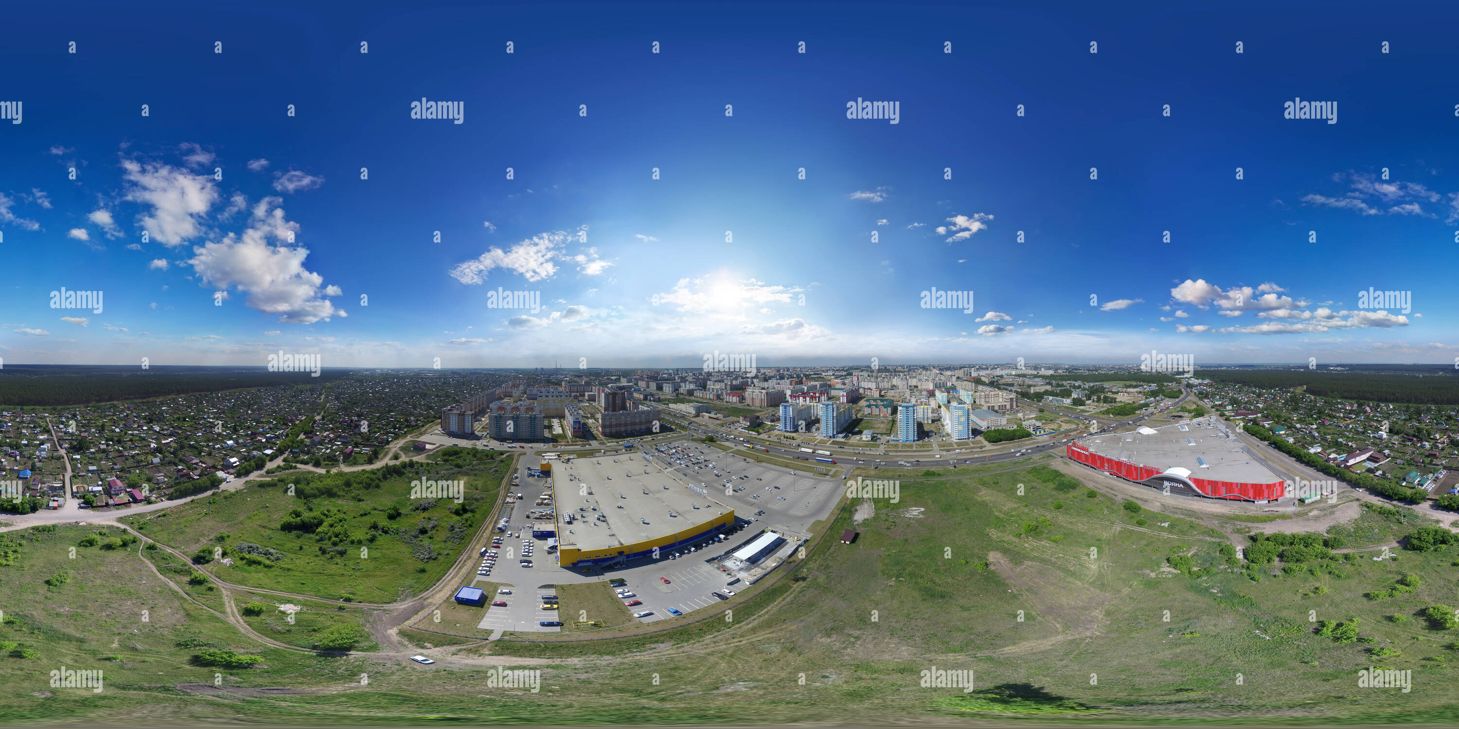 360° view of Barnaul from sky 7 - Alamy