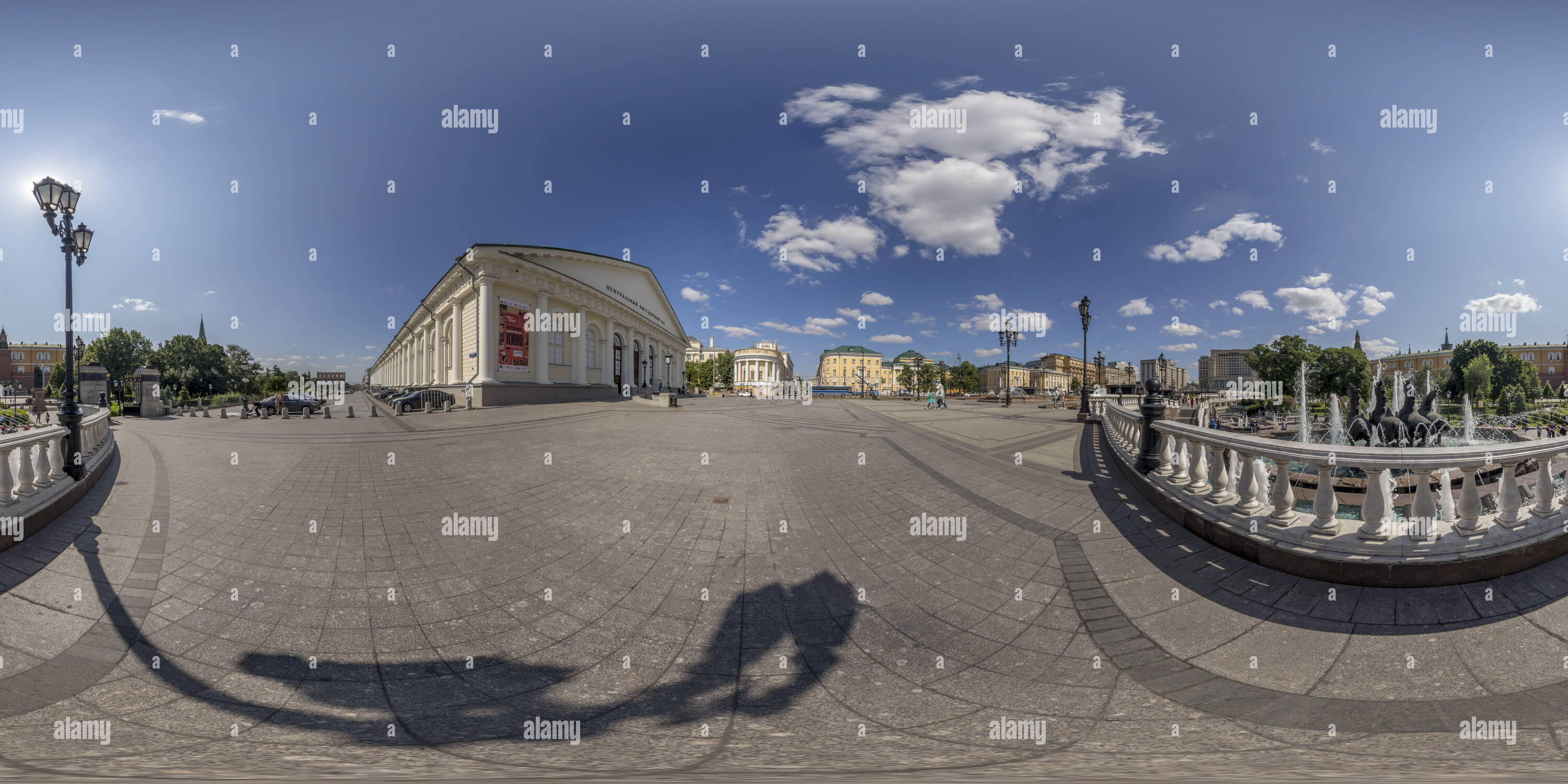 360° view of Manezhnaya Square In Moscow 01 - Alamy