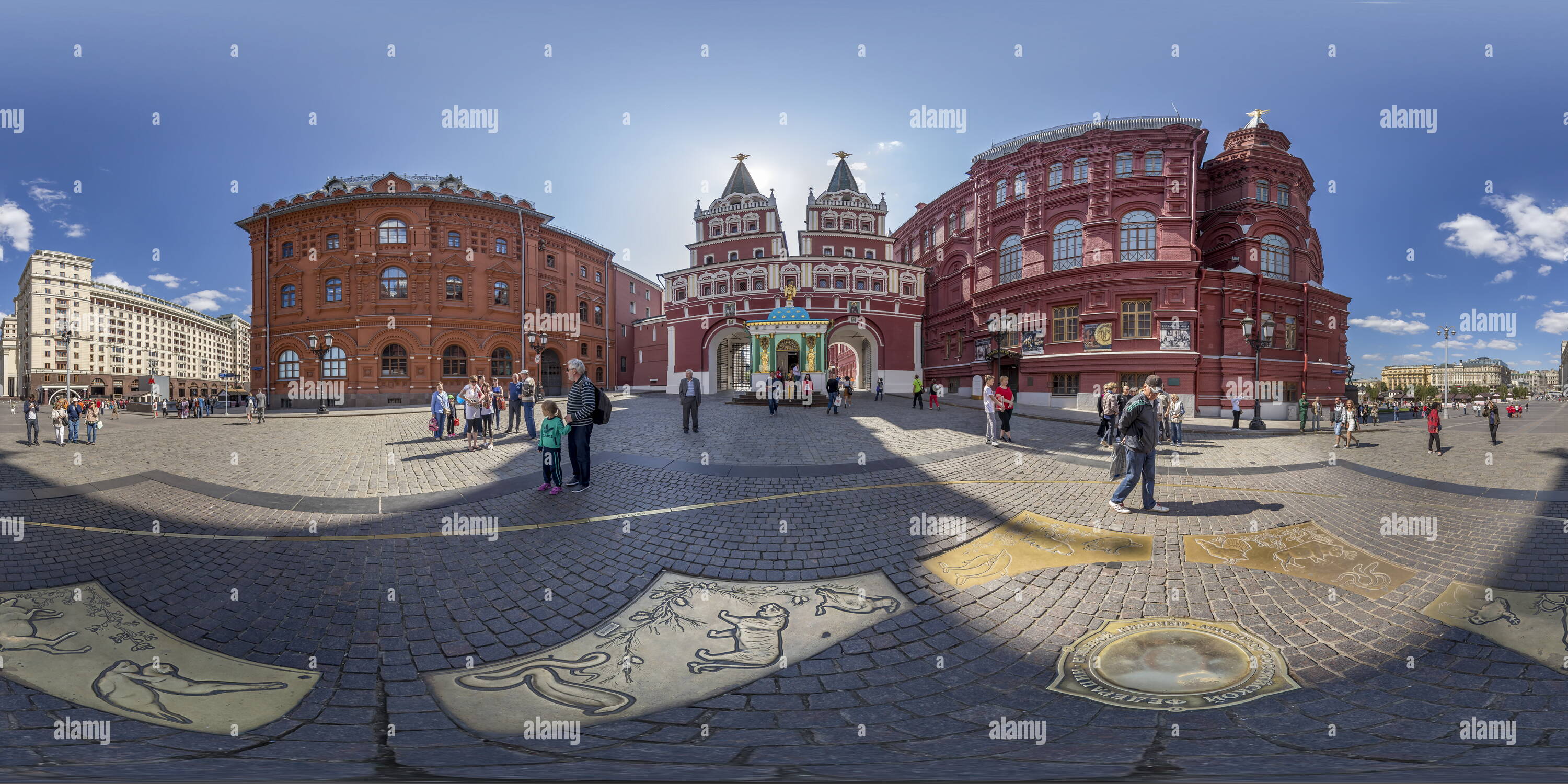 360° view of Zero Kilometer Of Roads Of The Russian Federation 01 - Alamy