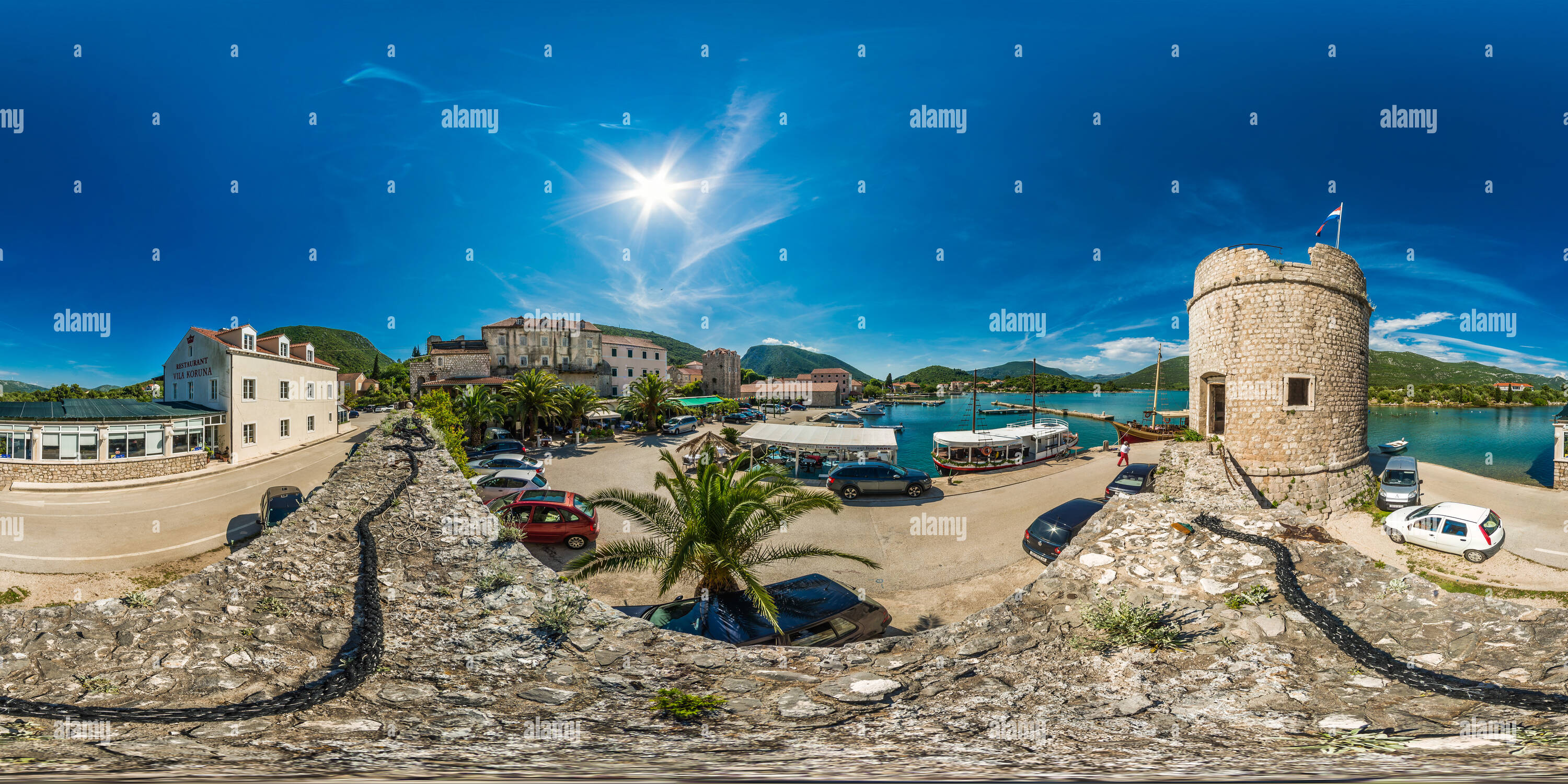360° view of Toljevac Tower, Mali Ston, 2016 - Alamy
