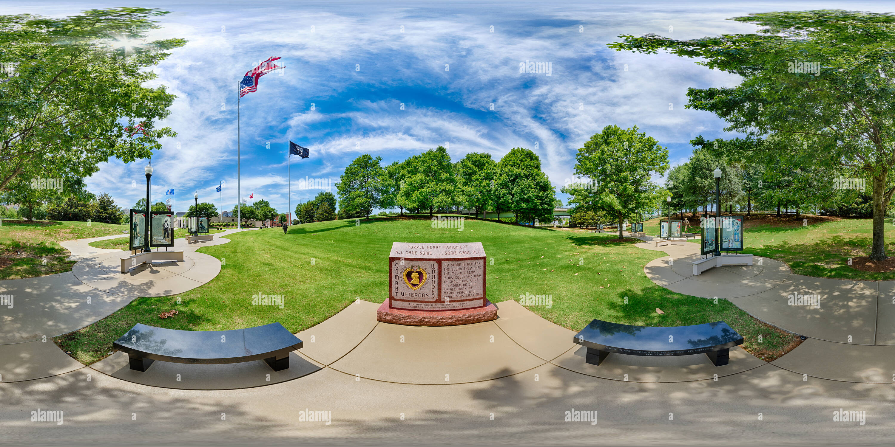 360° view of Veterans Memorial Park Purple Heart Monument Huntsville ...