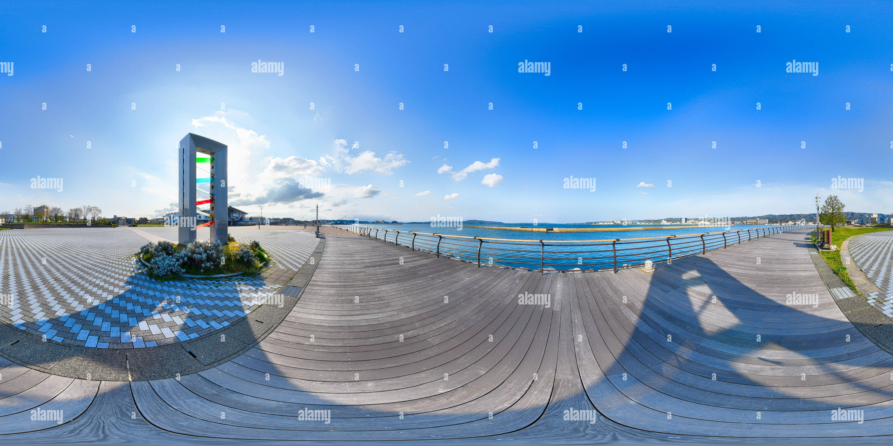 360° view of Rainbow glass tower - Alamy